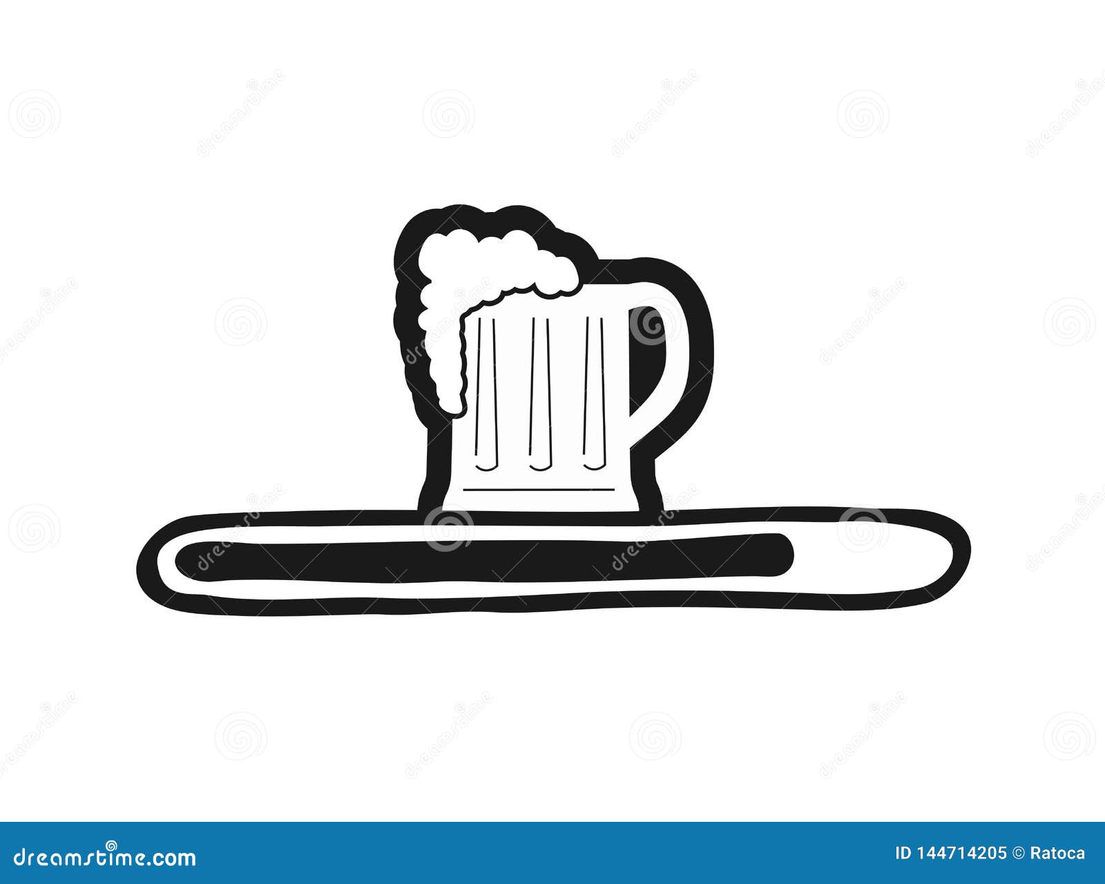 Beer loading bar stock vector. Illustration of weekend - 144714205