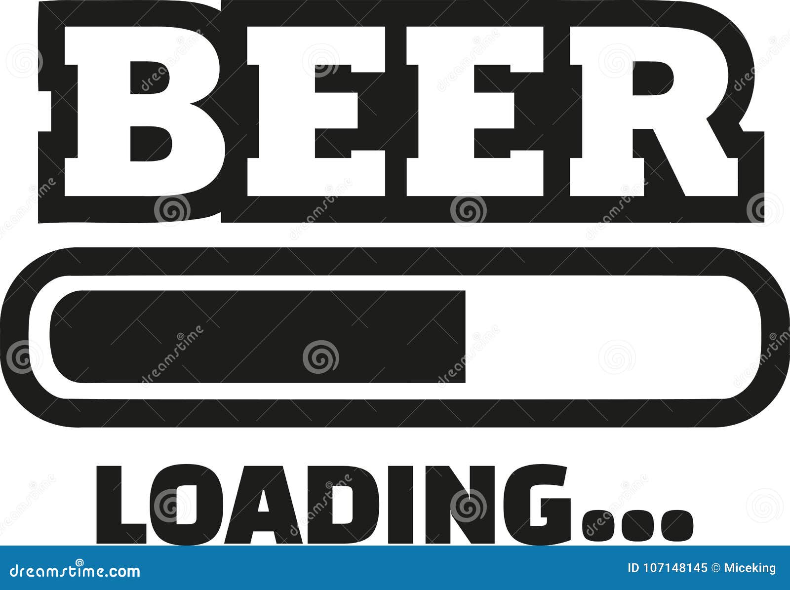 Beer Loading vector stock vector. Illustration of symbol - 107148145