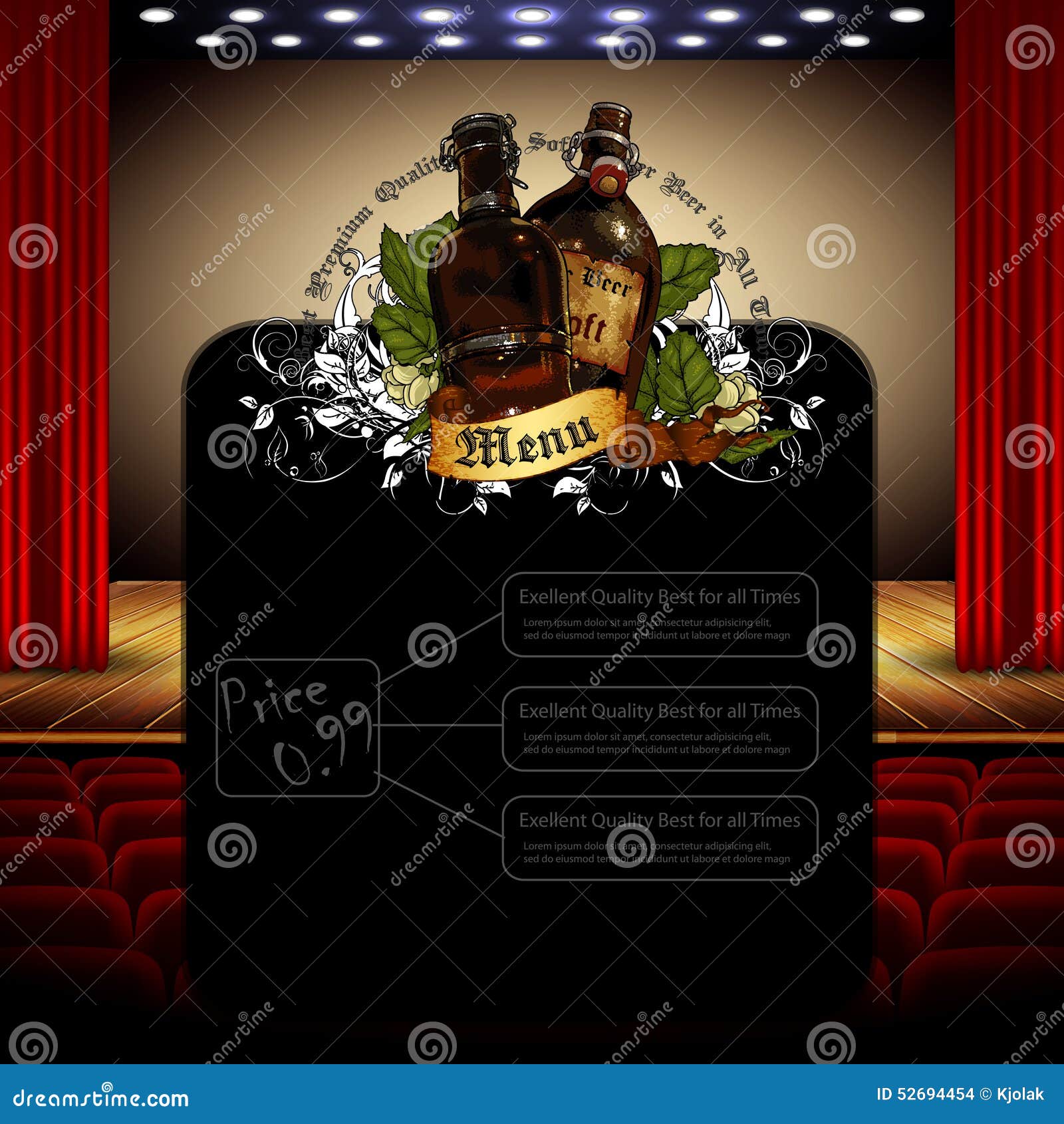 Beer menu stock vector. Illustration of design, life - 52694454