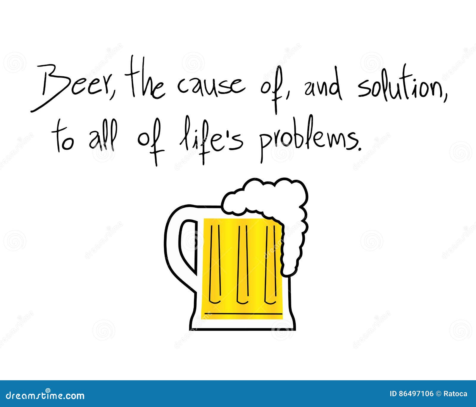 Beer message stock vector. Illustration of creative, foam - 86497106