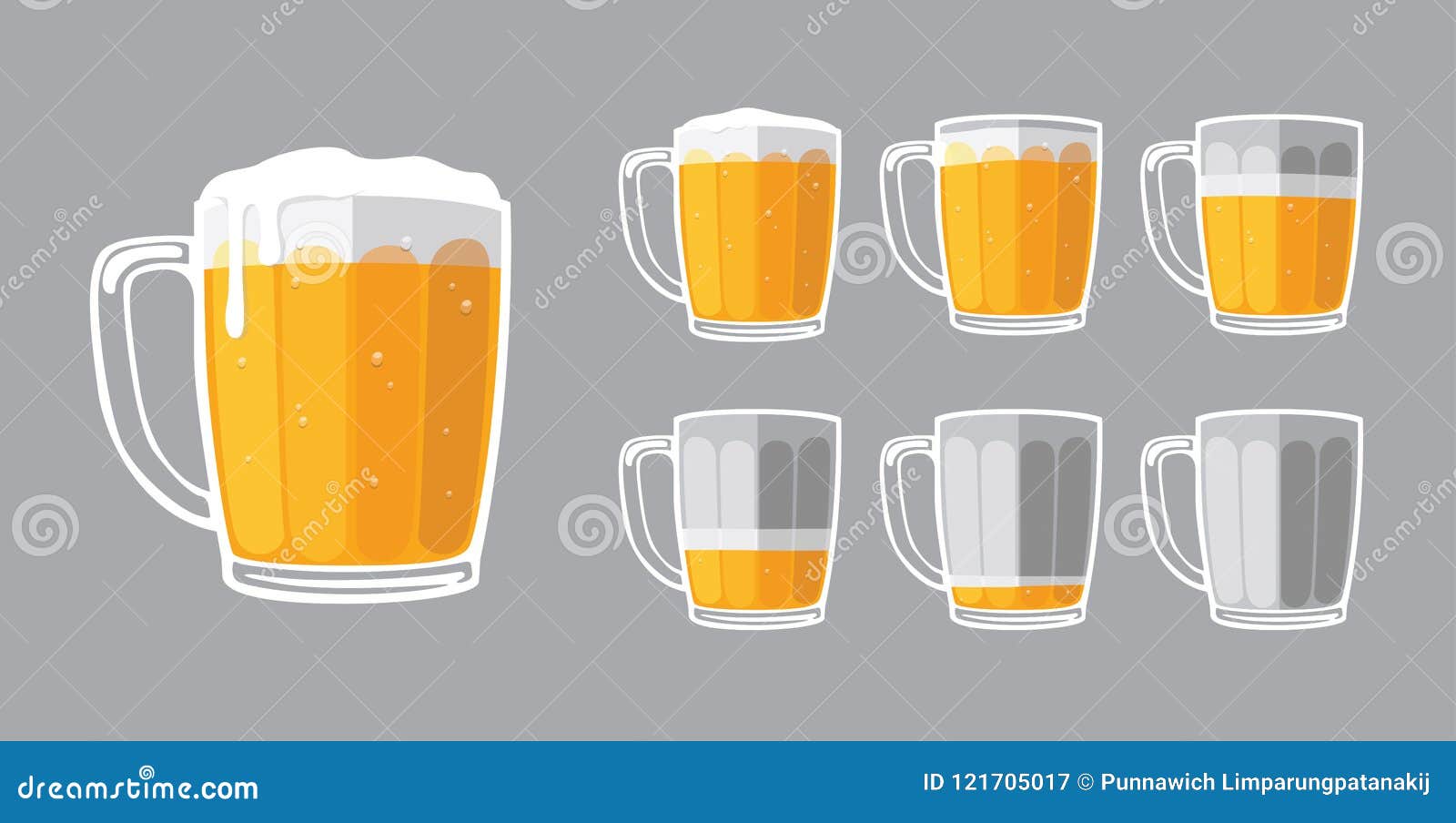Beer Motion Sequence Animation Vector Illustration Stock Vector ...