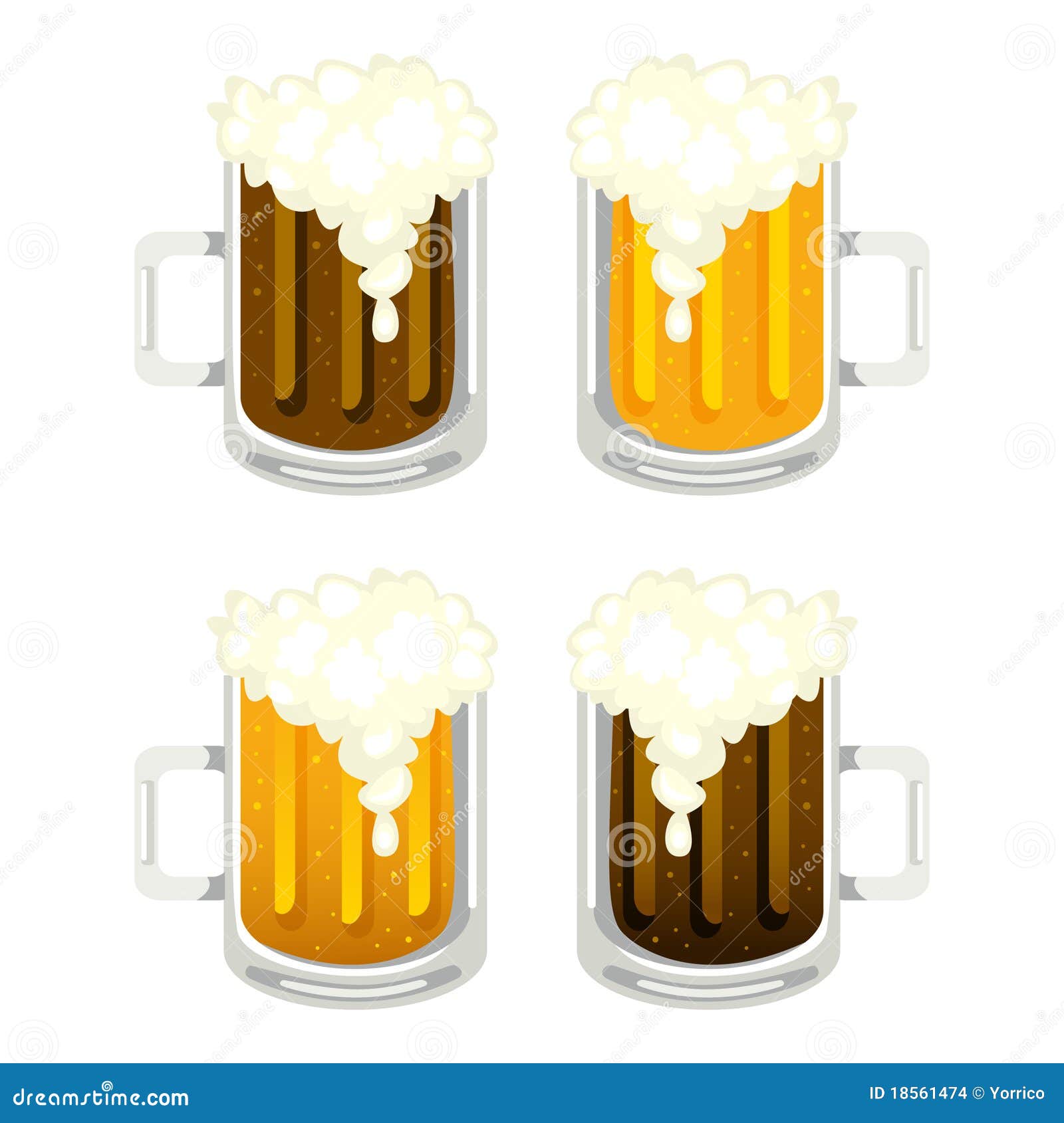 Beer mug stock vector. Illustration of froth, symbol - 18561474