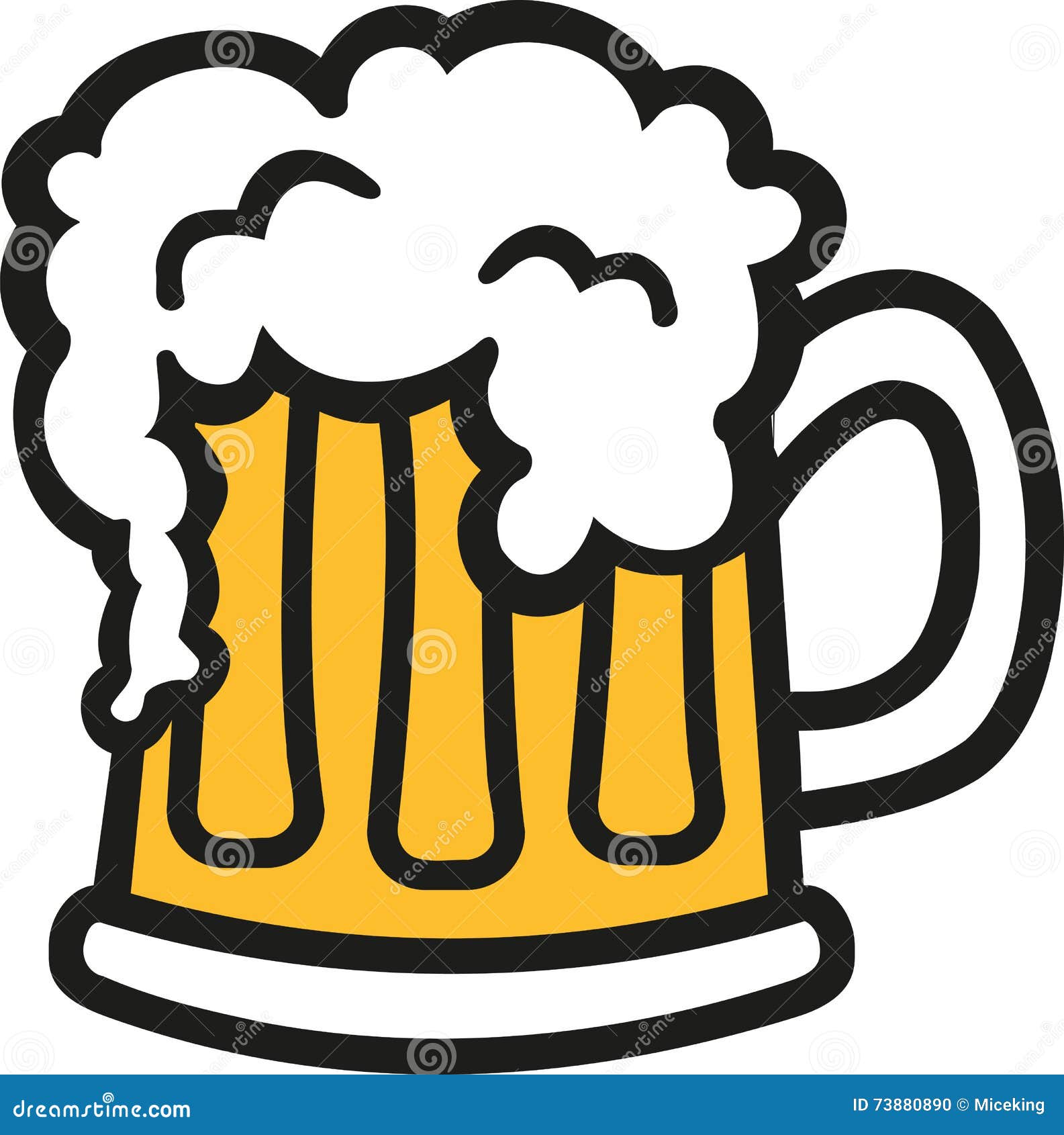 Beer mug cartoon style stock vector. Illustration of garden - 73880890