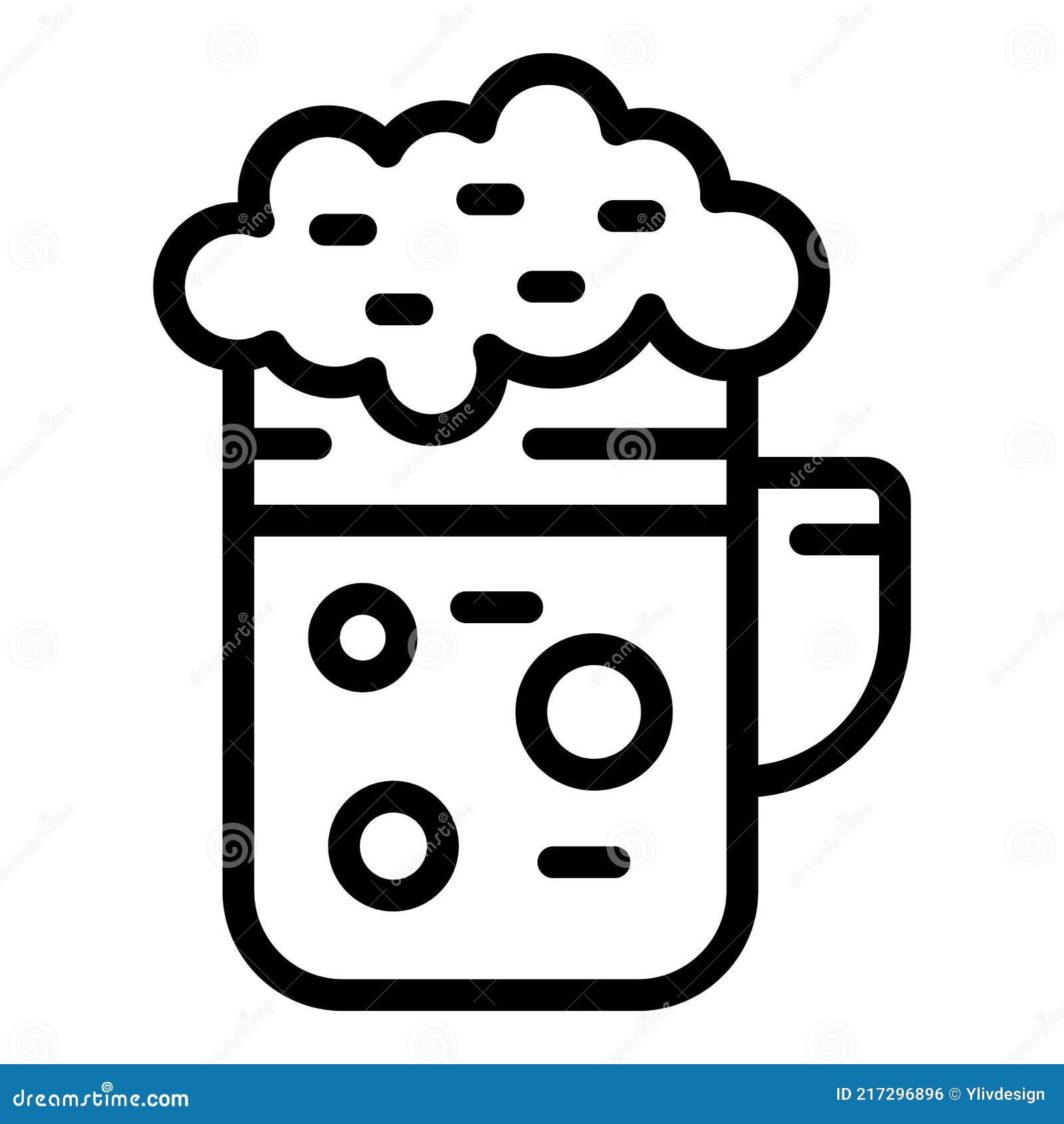 Beer Mug Icon, Outline Style Stock Vector - Illustration of isolated ...