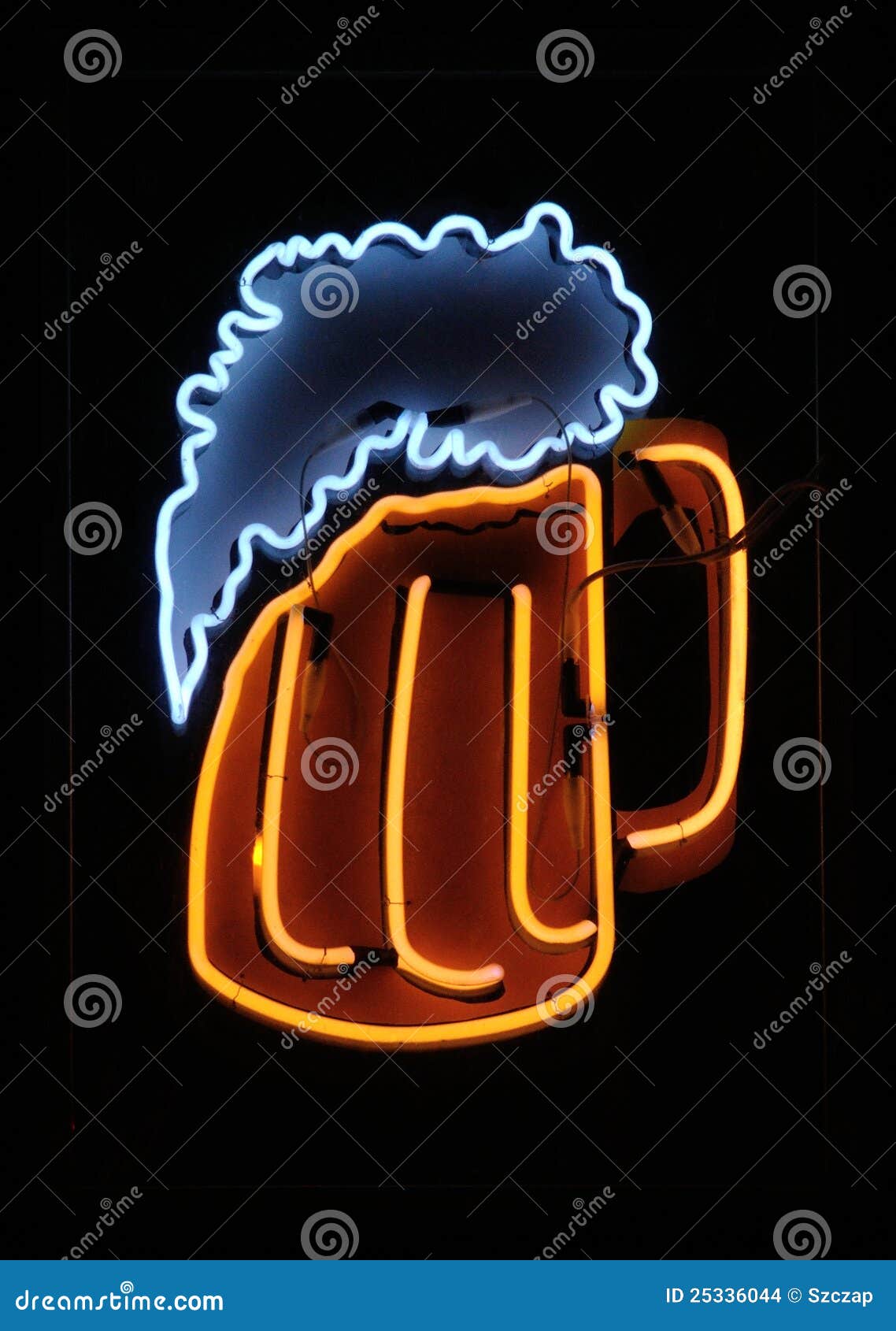 Beer mug neon sign stock photo. Image of alcohol, handle - 25336044