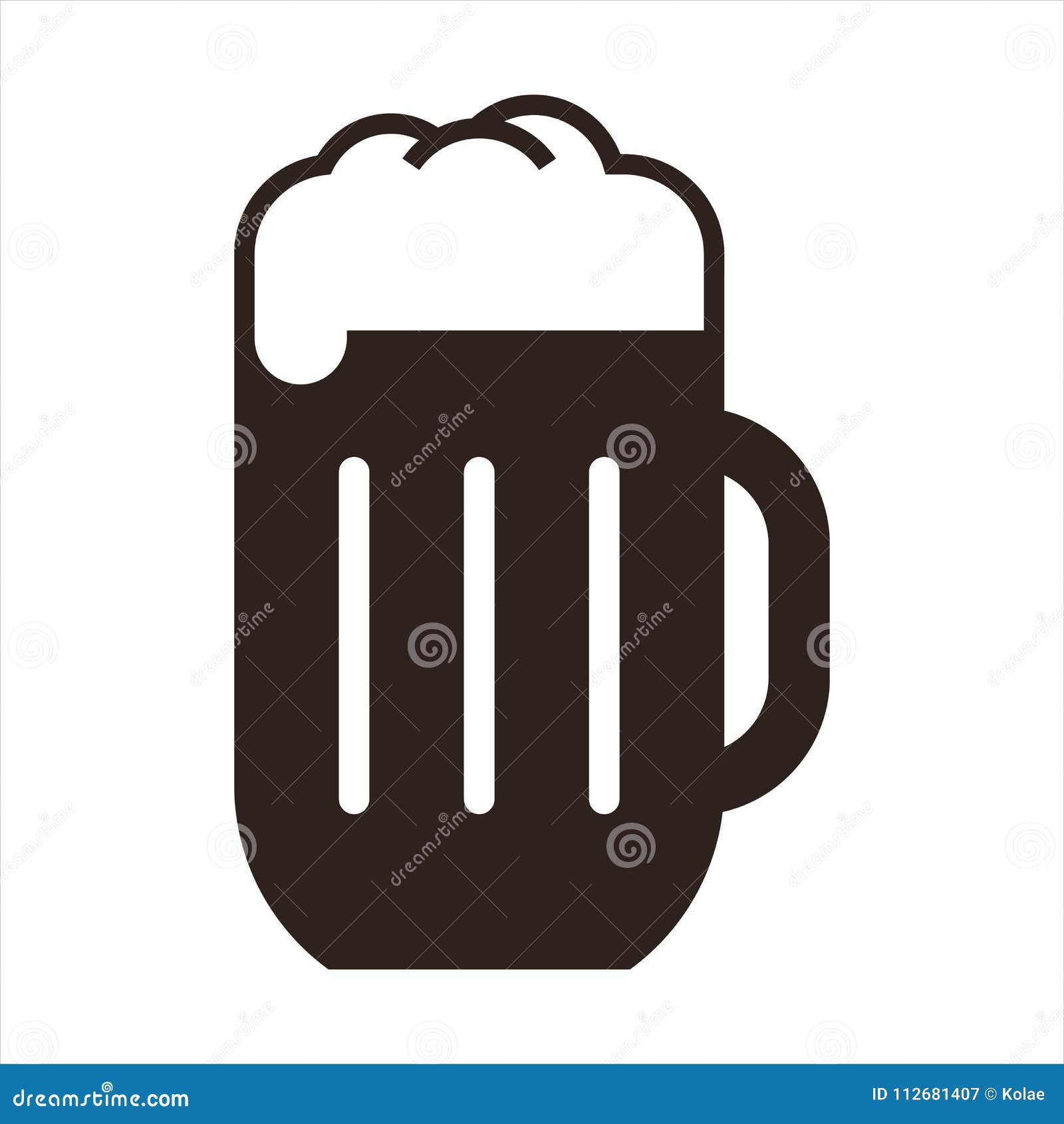 Beer Mug Sign stock vector. Illustration of celebration - 112681407