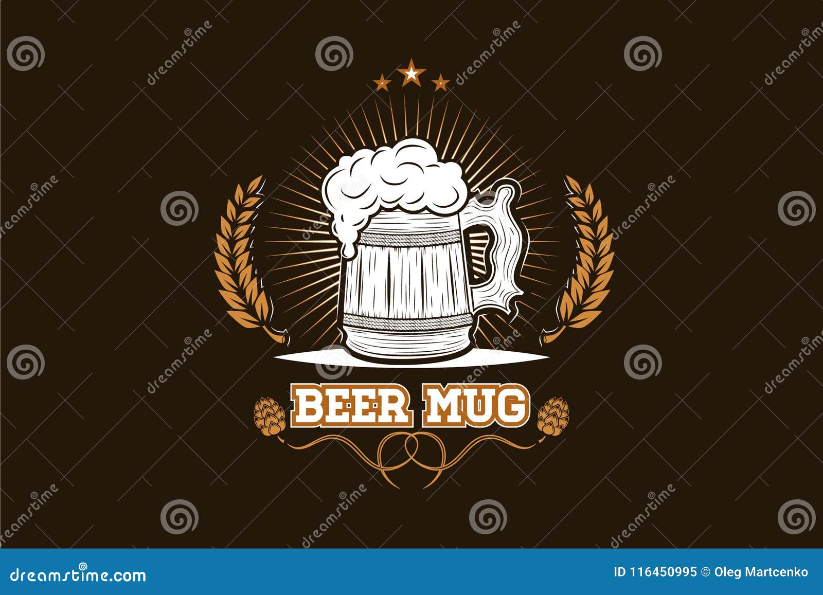 Beer Mug Vector Illustration/logo, EPS 10 File Stock Illustration ...