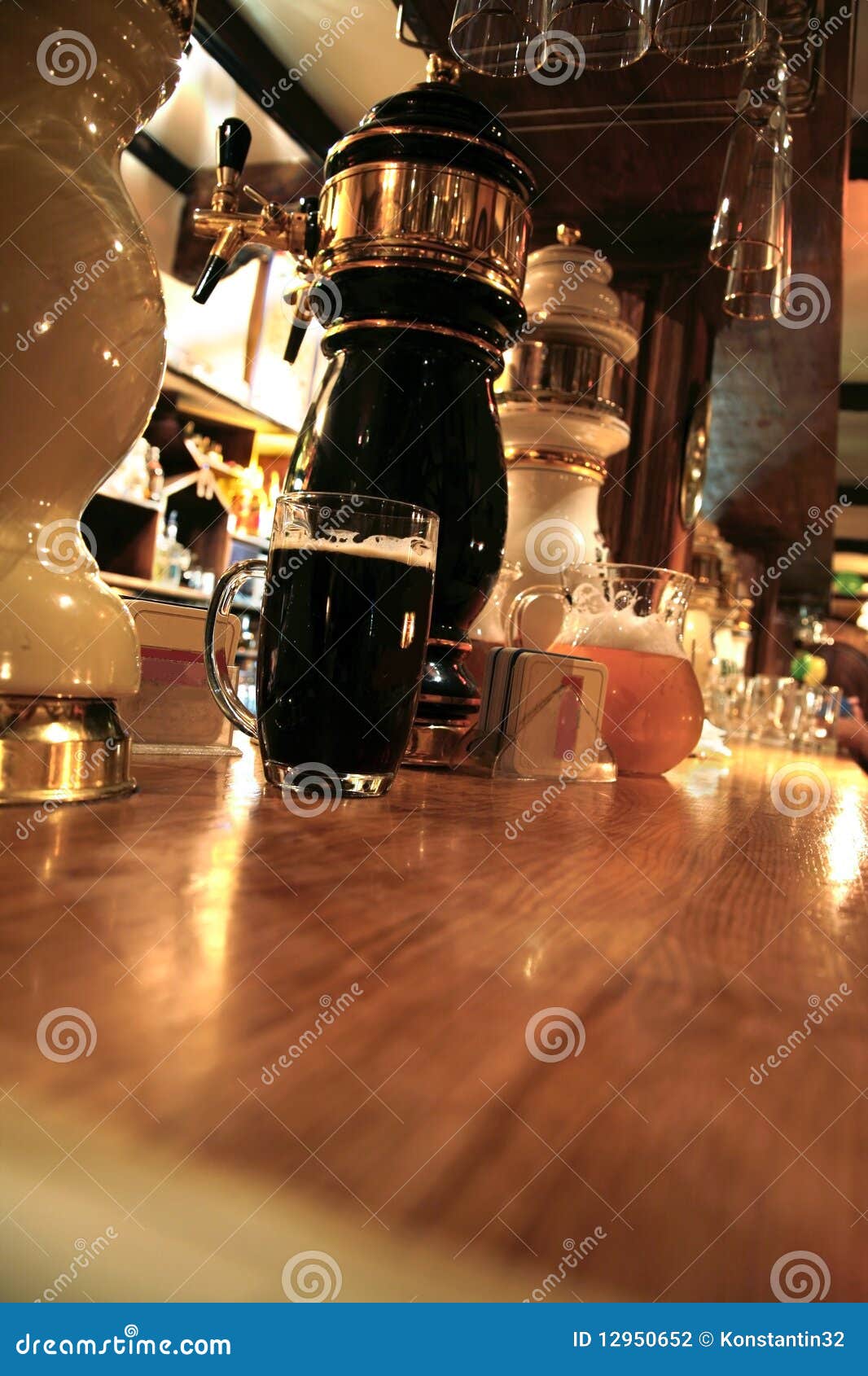 Beer in the night bar stock photo. Image of light, contemporary - 12950652