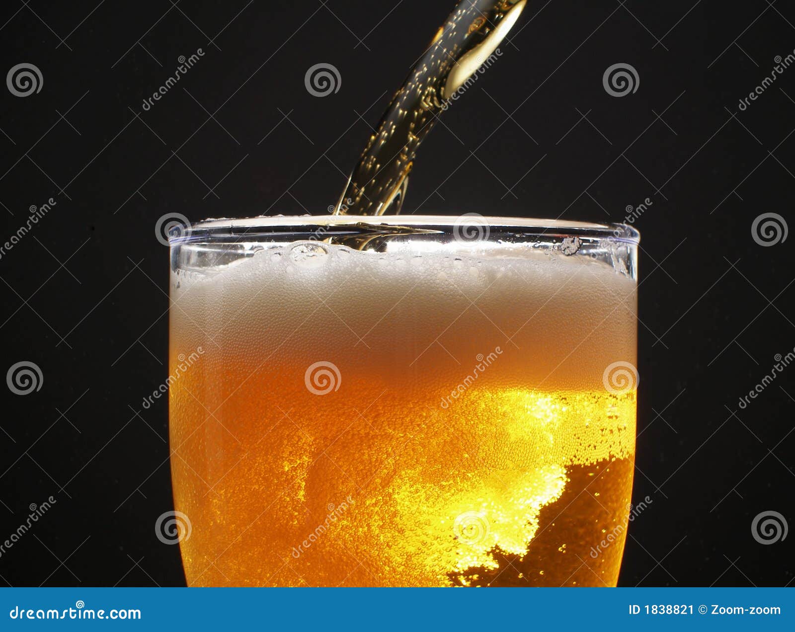 Beer over black stock image. Image of close, golden, draft - 1838821