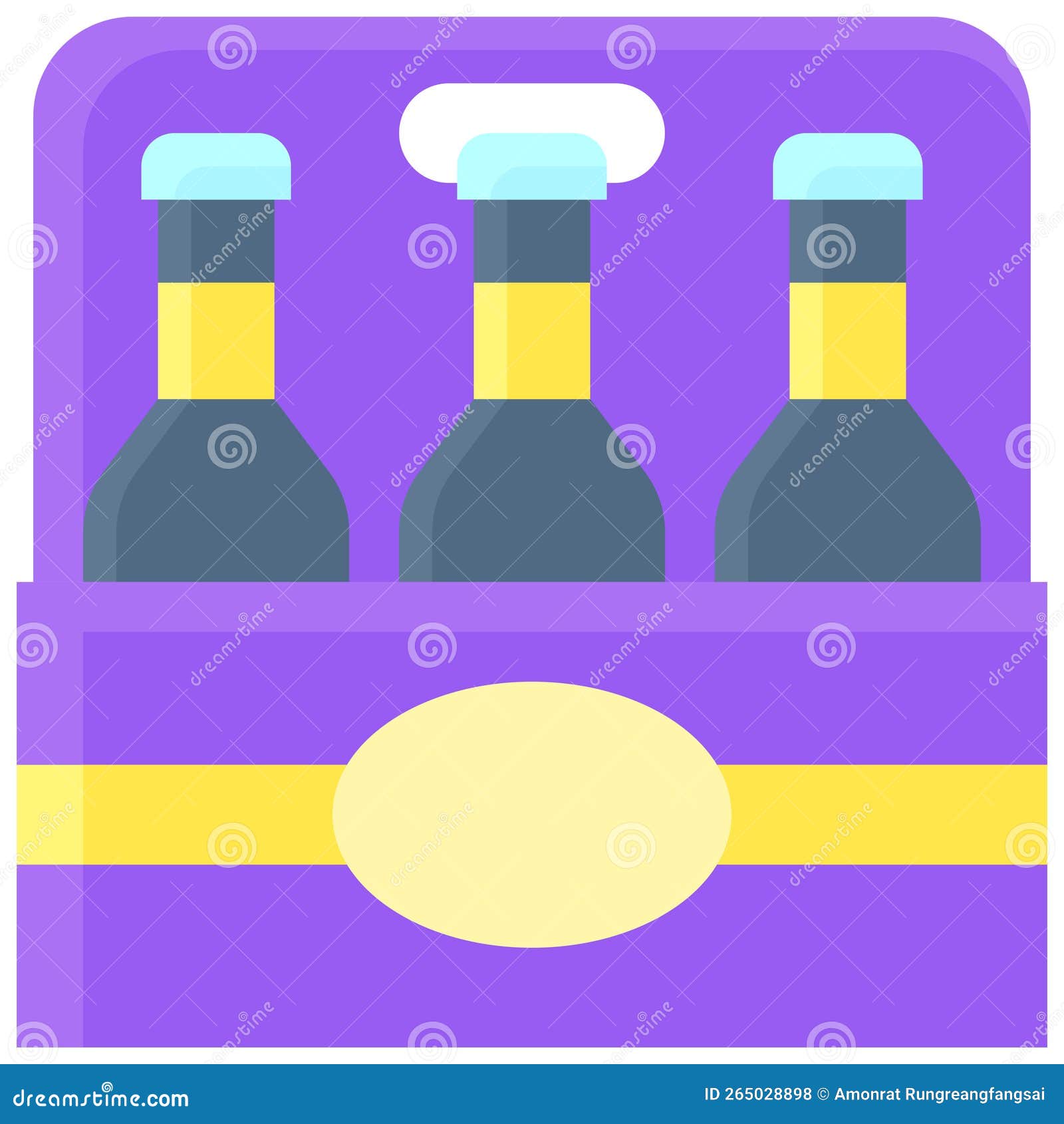 Beer Packs Icon, New Year Realated Vector Stock Vector - Illustration of holiday, alcoholic ...