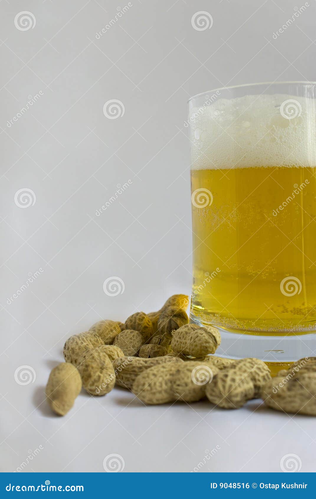 Beer & peanuts stock photo. Image of brew, closeups - 9048516