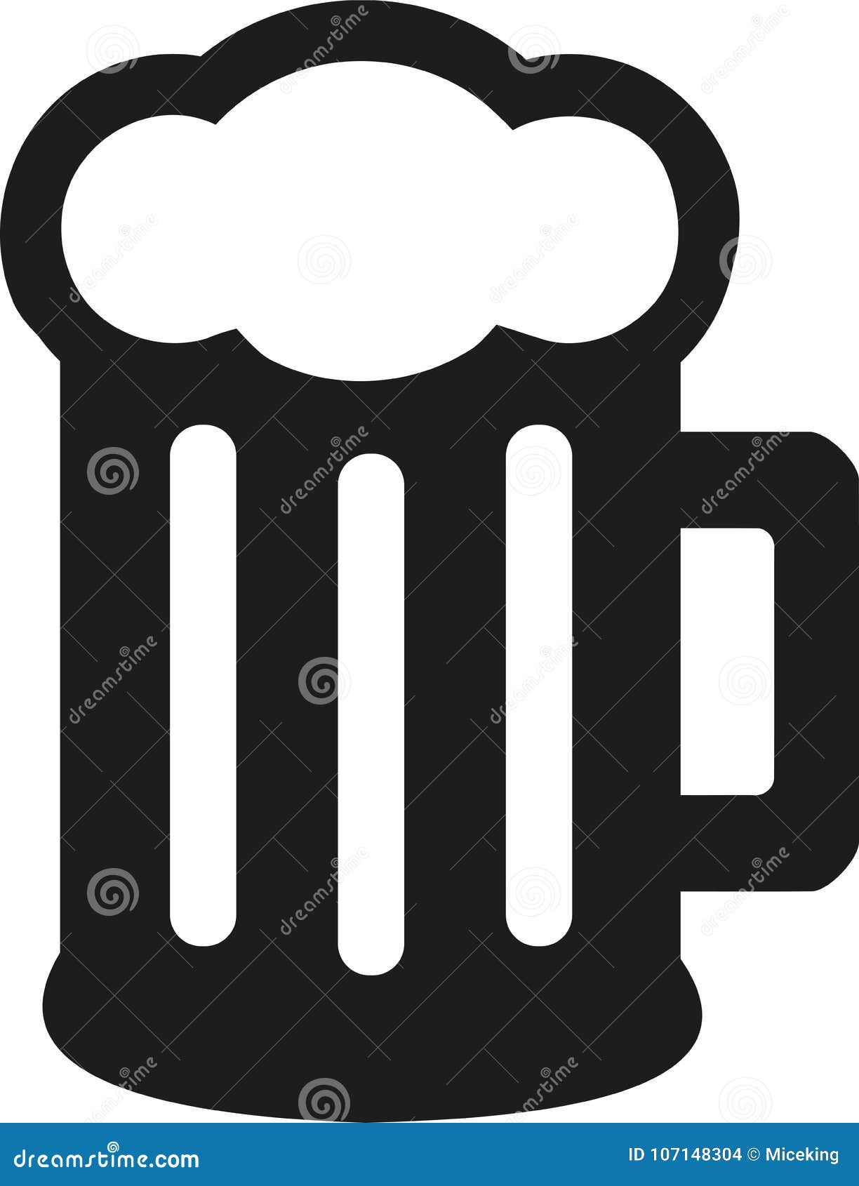 Beer pictogram vector stock vector. Illustration of drink - 107148304