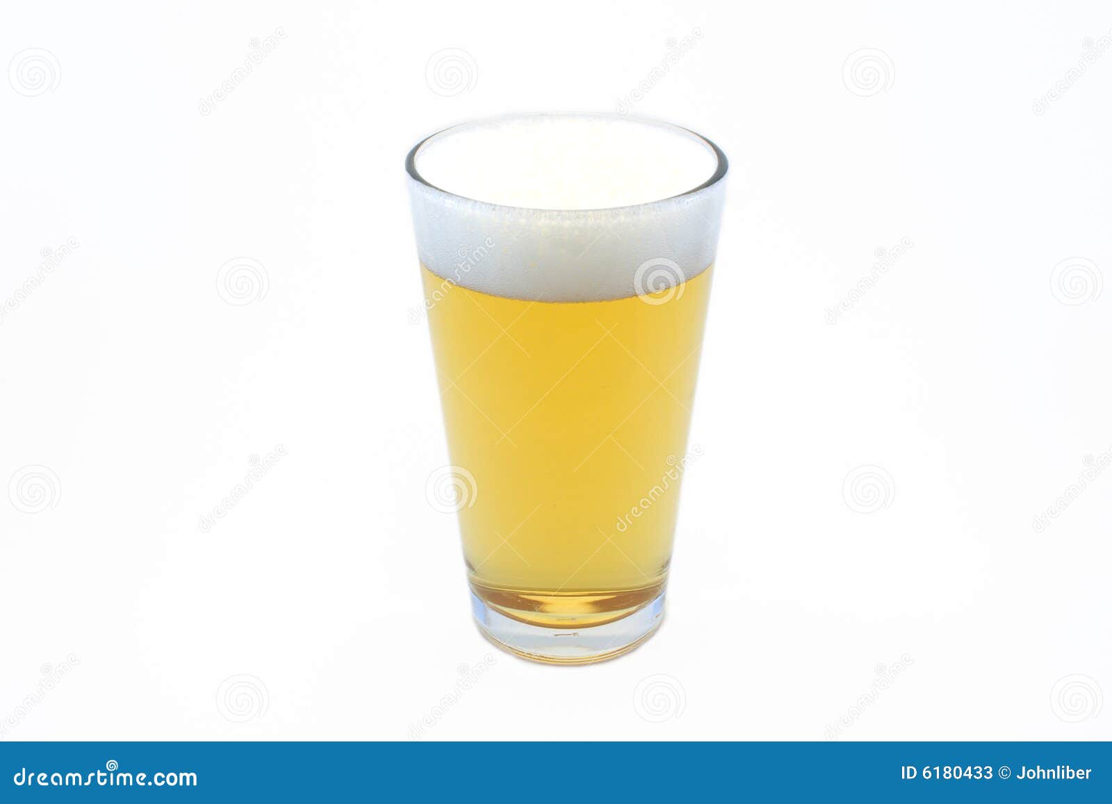 Beer in Pint Glass stock image. Image of lager, head, pilsner - 6180433