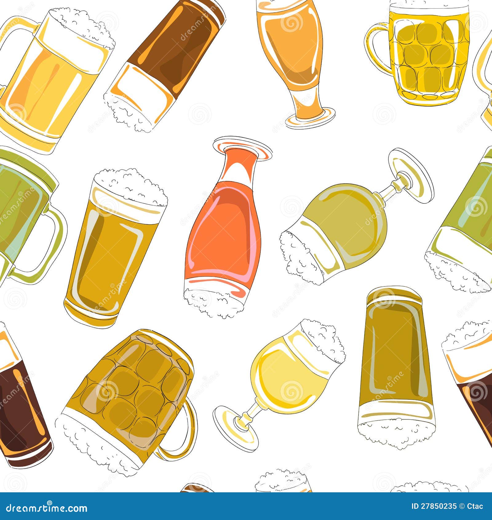 Beer Pints Series Cartoon Vector | CartoonDealer.com #28147913