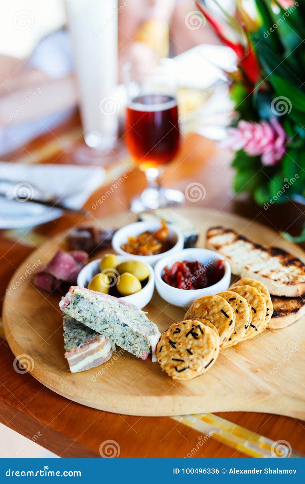 Beer platter stock photo. Image of prepared, delicious - 100496336