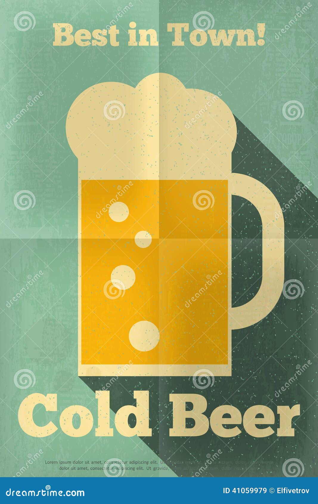 Beer Poster stock vector. Illustration of lager, clipart - 41059979