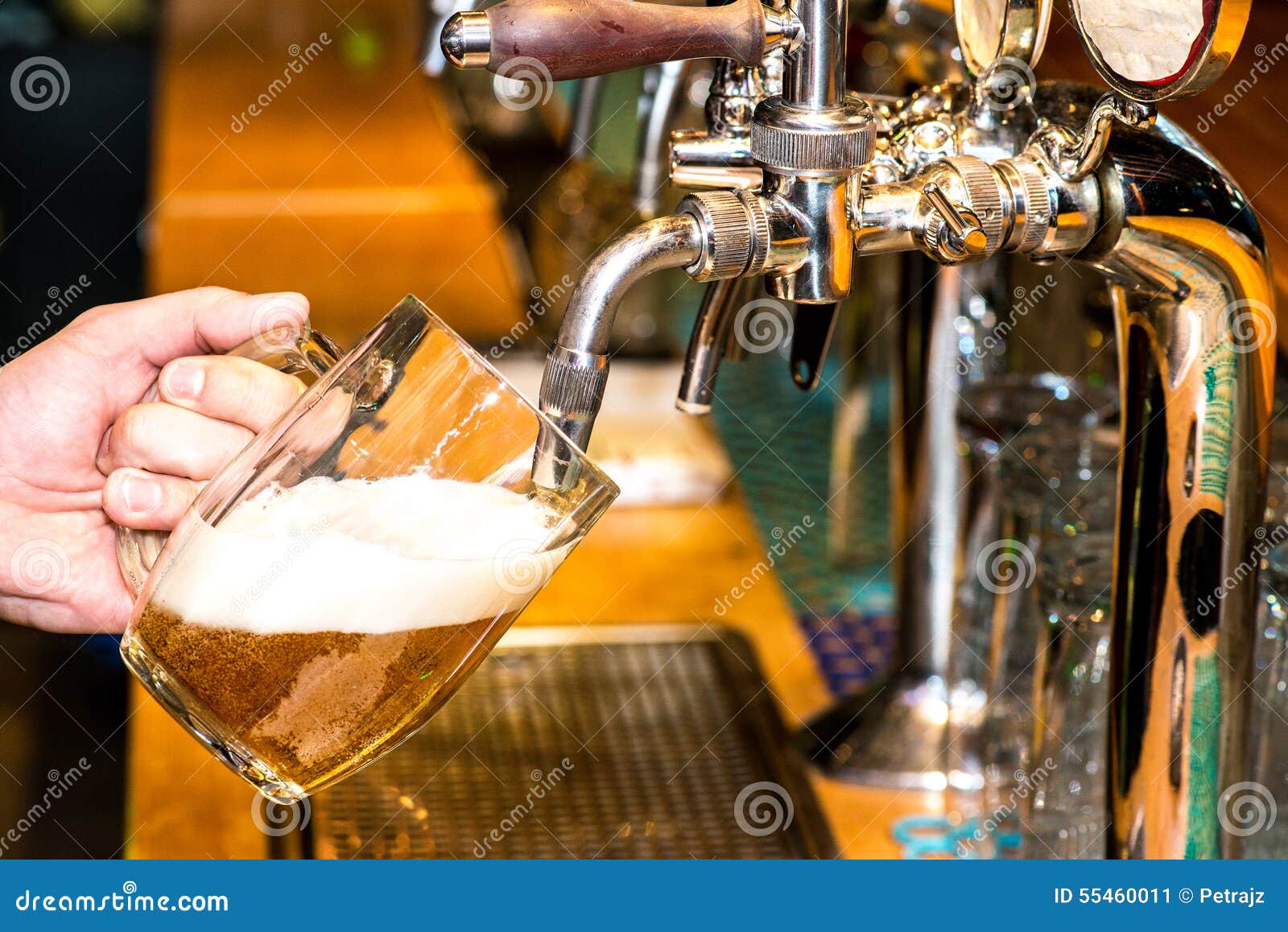 Beer pouring stock image. Image of barman, drought, cool - 55460011