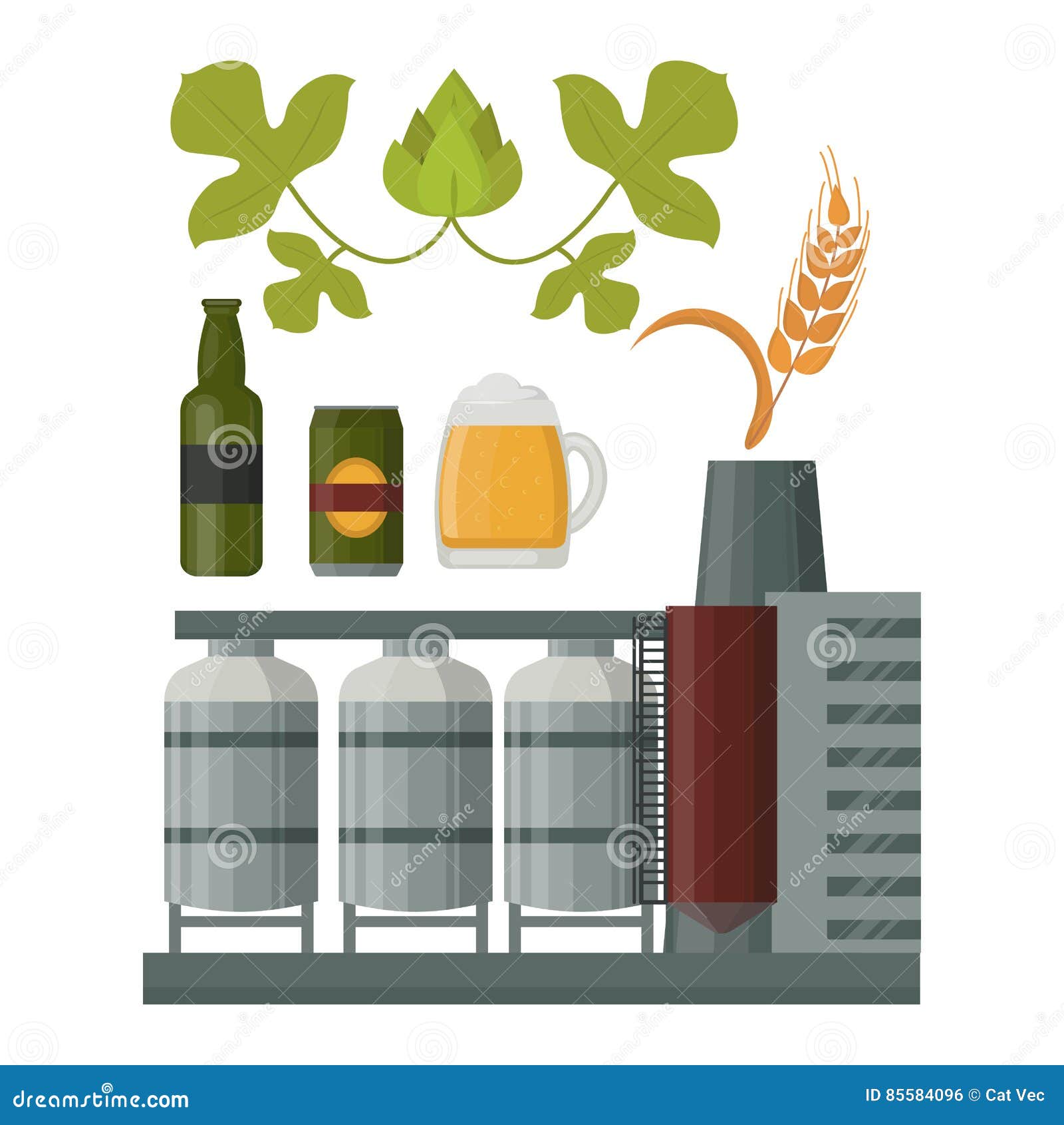 Beer Brewing Process Alcohol Factory Production Equipment Mashing ...