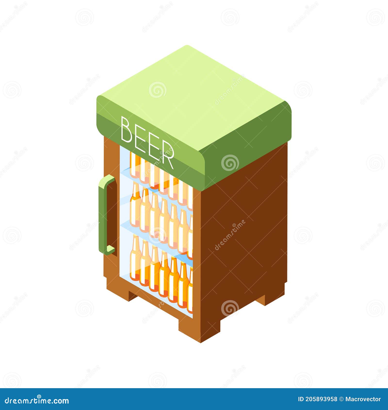 Beer Vector Illustration stock vector. Illustration of counter - 205893958