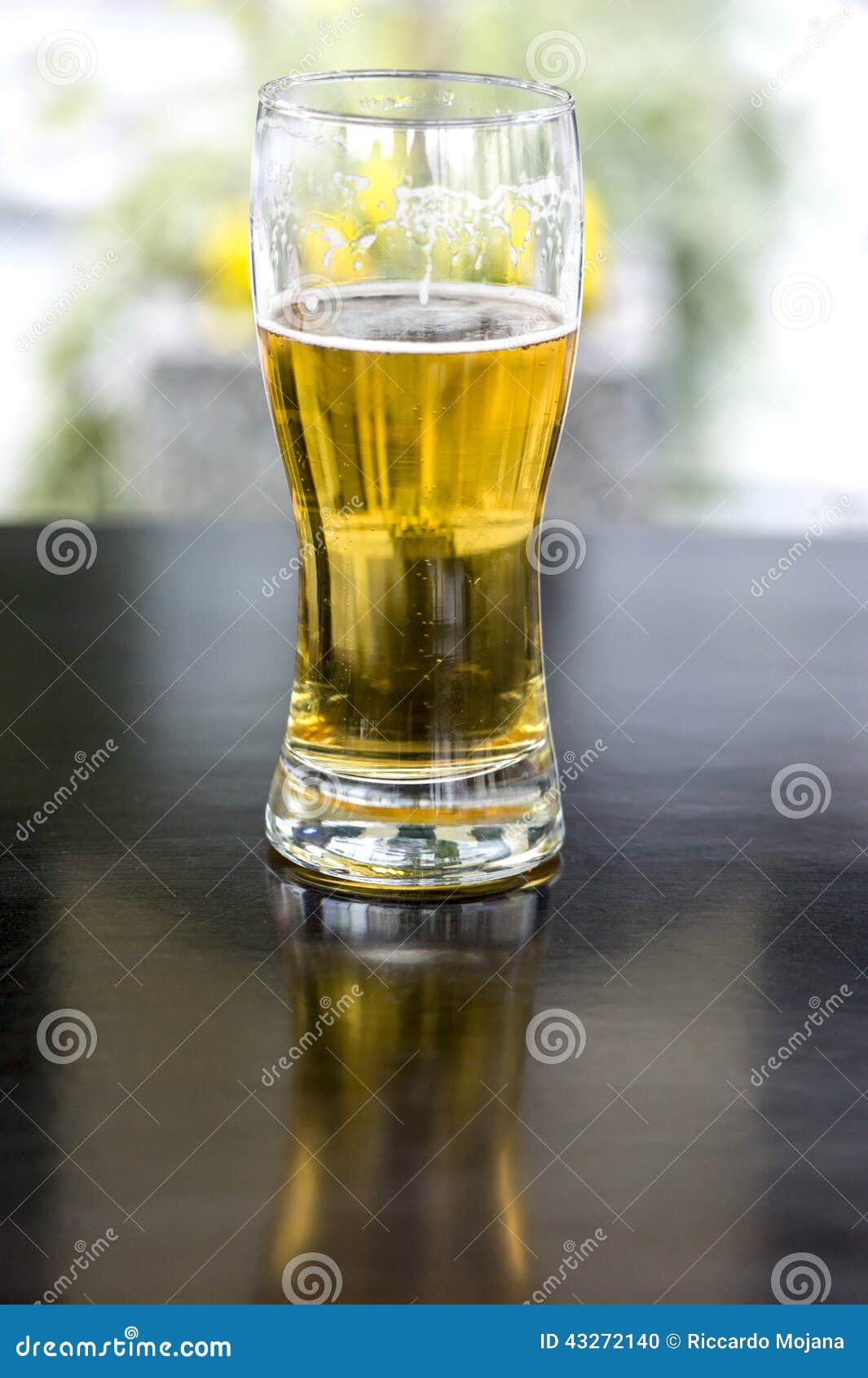 Beer on pub table stock photo. Image of shiny, fresh - 43272140