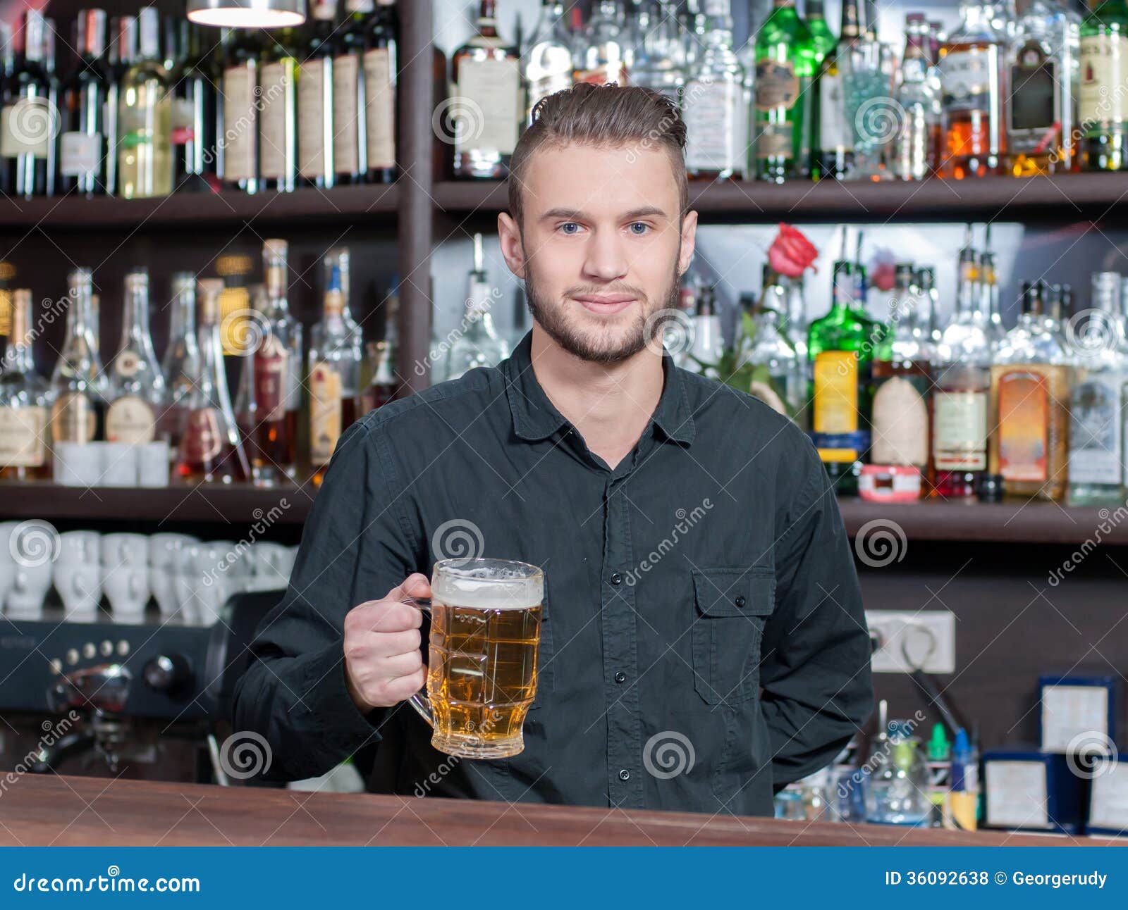 Beer Pub stock photo. Image of professional, cafe, service - 36092638