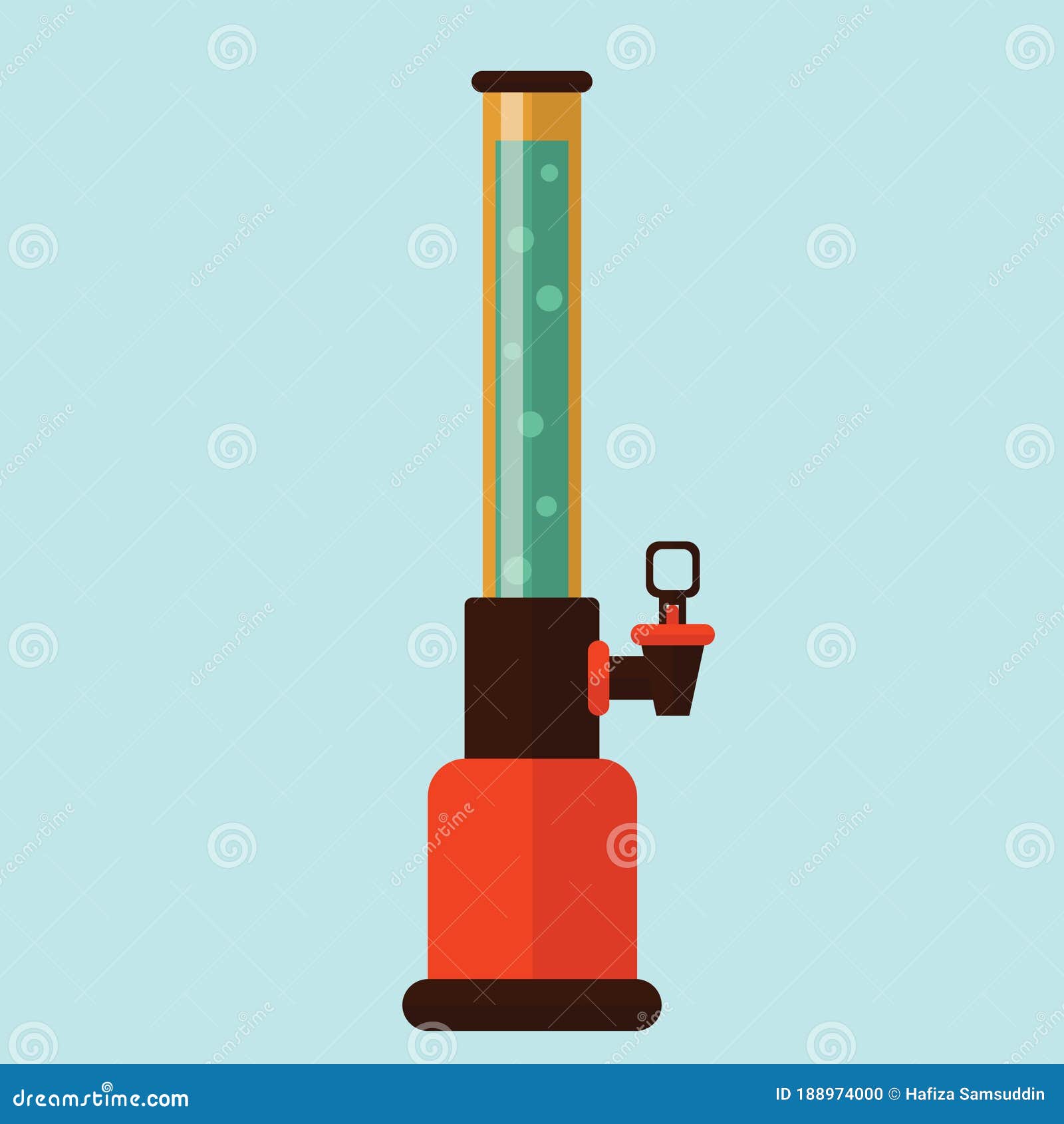 Beer Pump. Vector Illustration Decorative Design Stock Vector ...