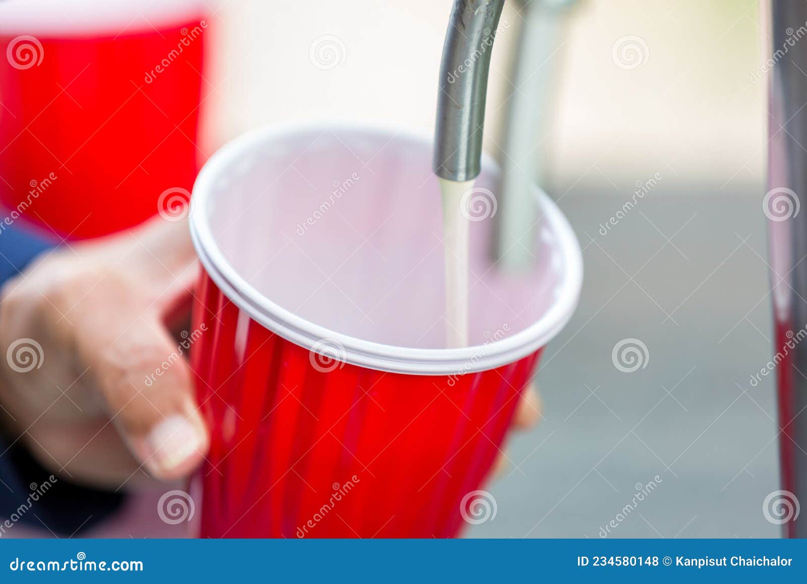 Beer in Red Cup. Red Plastic Drinking Cups. Plastic Red Solo Drinking ...