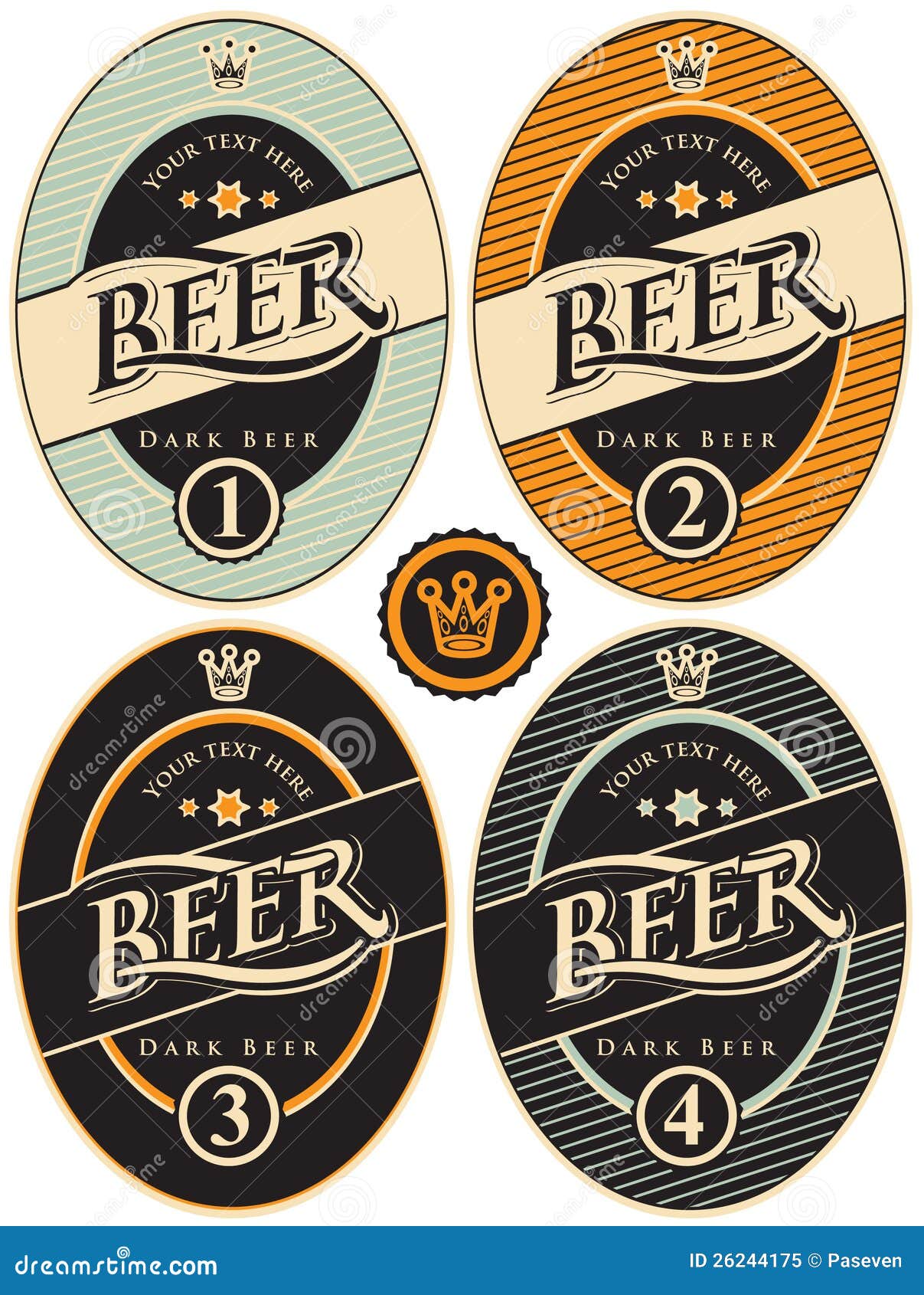 Beer in a retro style stock vector. Illustration of mark - 26244175