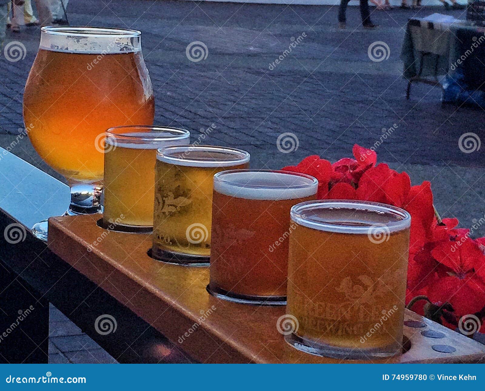 Beer sampler editorial image. Image of hops, craftbrew - 74959780