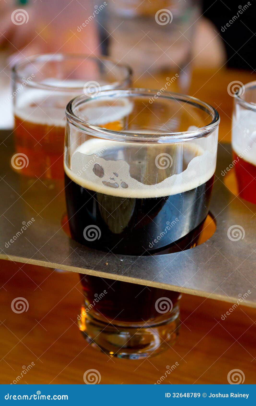 Beer Samplers at Brewery stock image. Image of cold, microbrew - 32648789