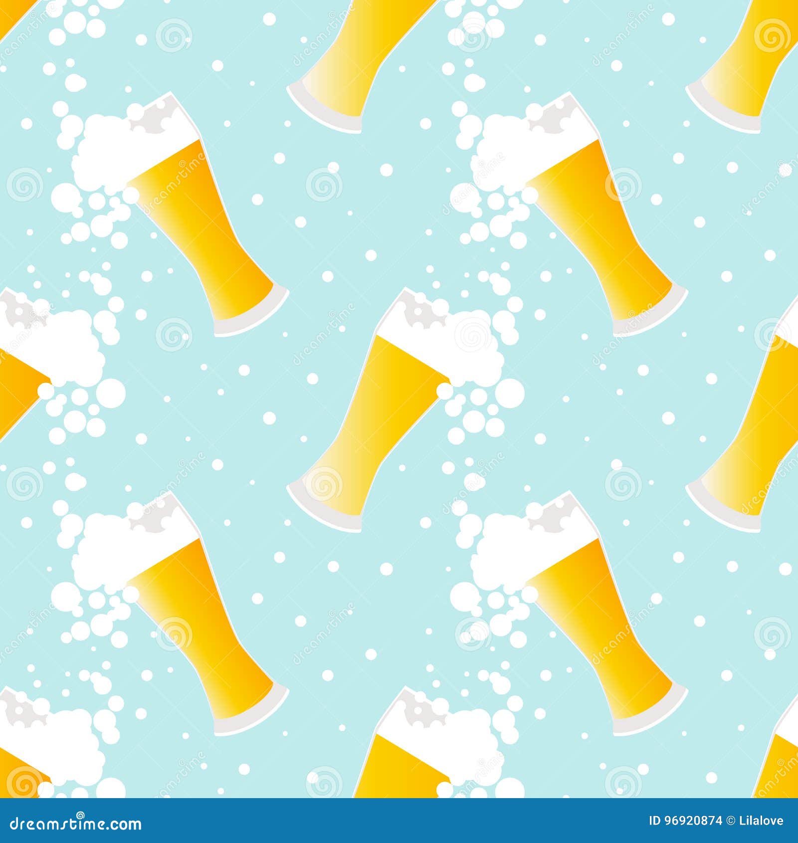 Beer seamless pattern stock vector. Illustration of abstract - 96920874
