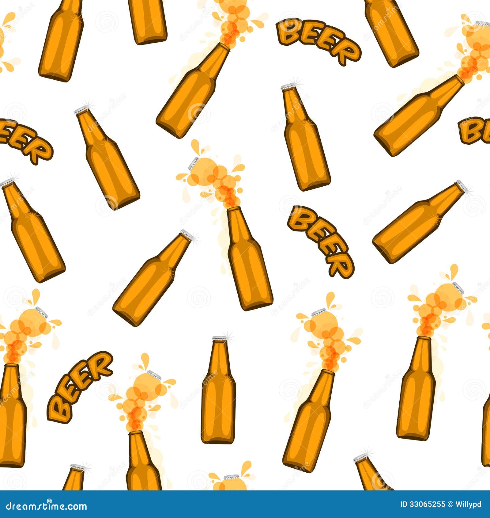 Beer seamless pattern stock vector. Illustration of color - 33065255