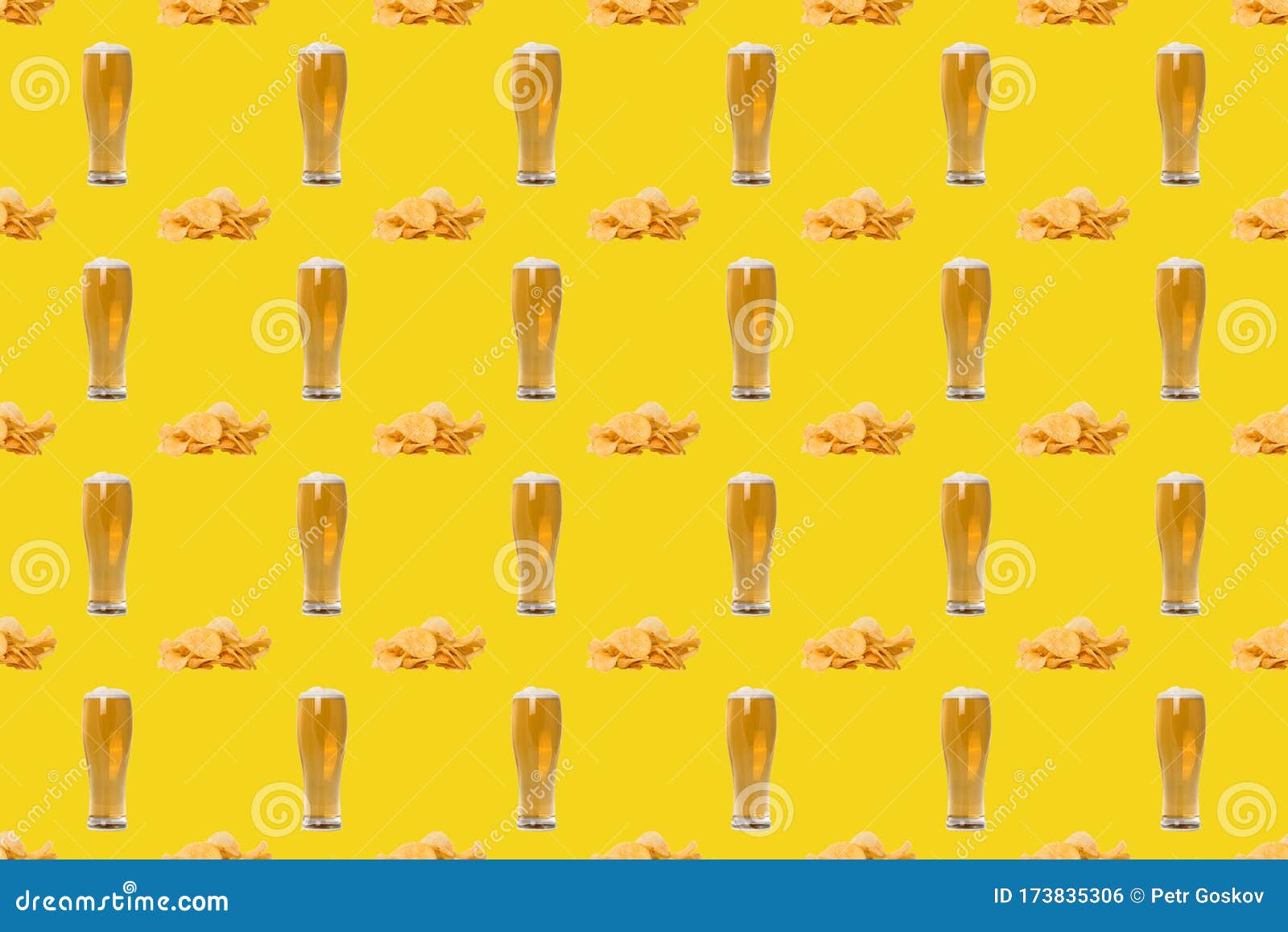 Beer Seamless pattern stock photo. Image of objects - 173835306