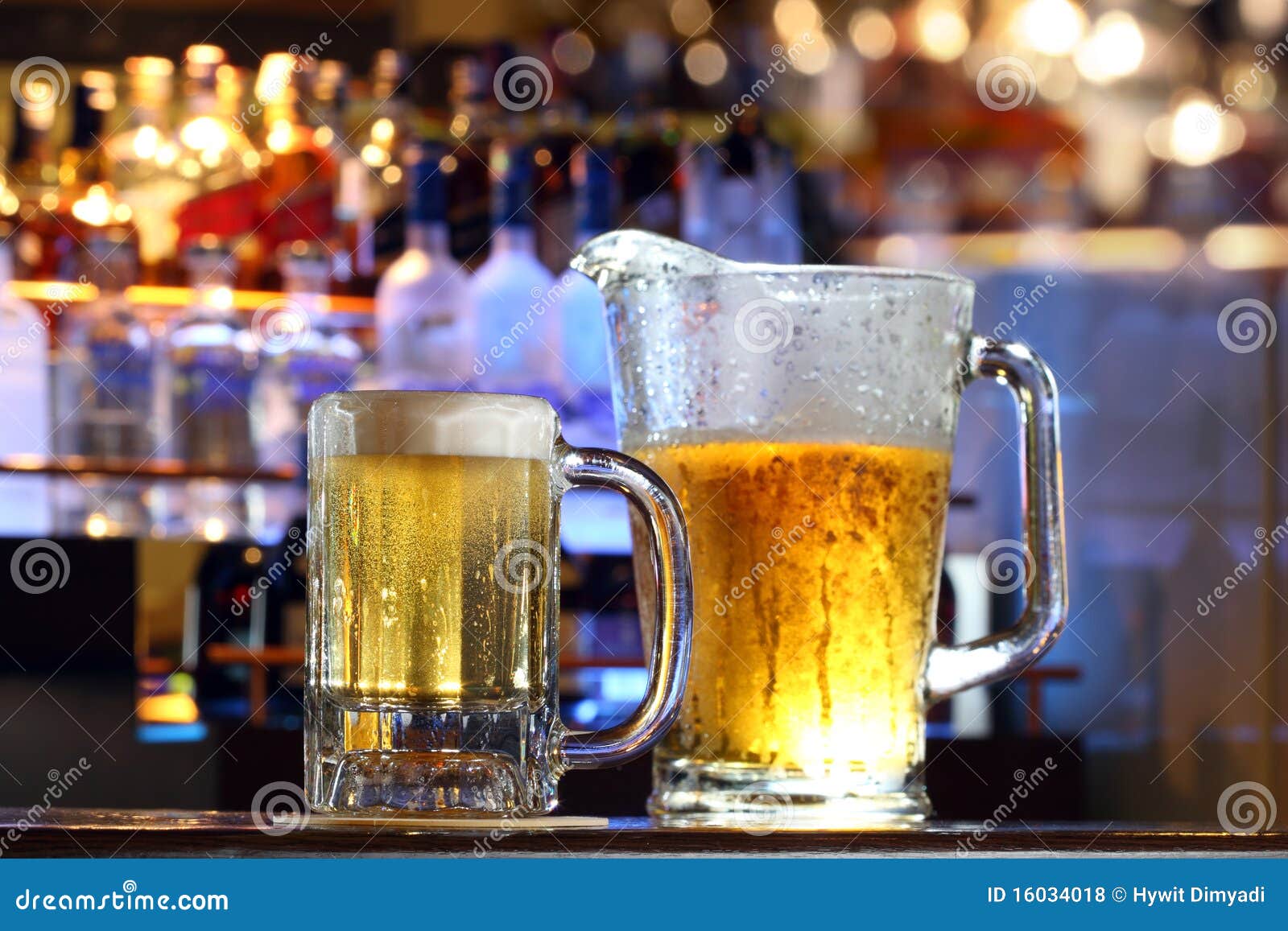 Beer served at a bar stock photo. Image of frozen, alcohol - 16034018
