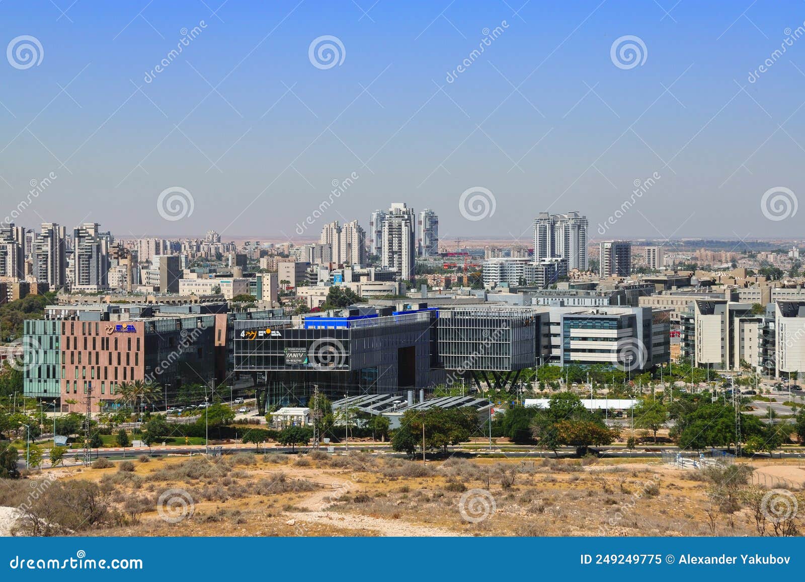 Beer Sheva. Israel. stock image. Image of skyline, tech - 249249775