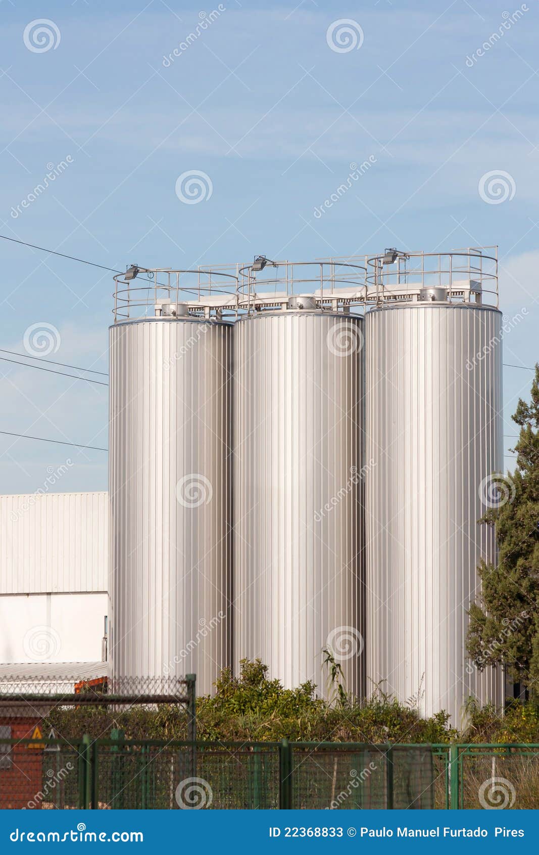 Beer Silos stock image. Image of industrial, brewery - 22368833