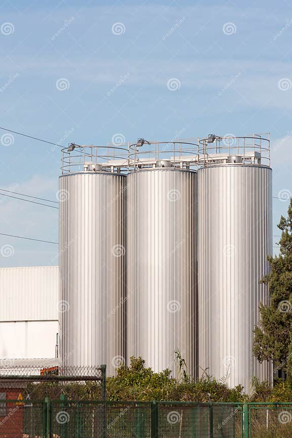 Beer Silos stock image. Image of industrial, brewery - 22368833