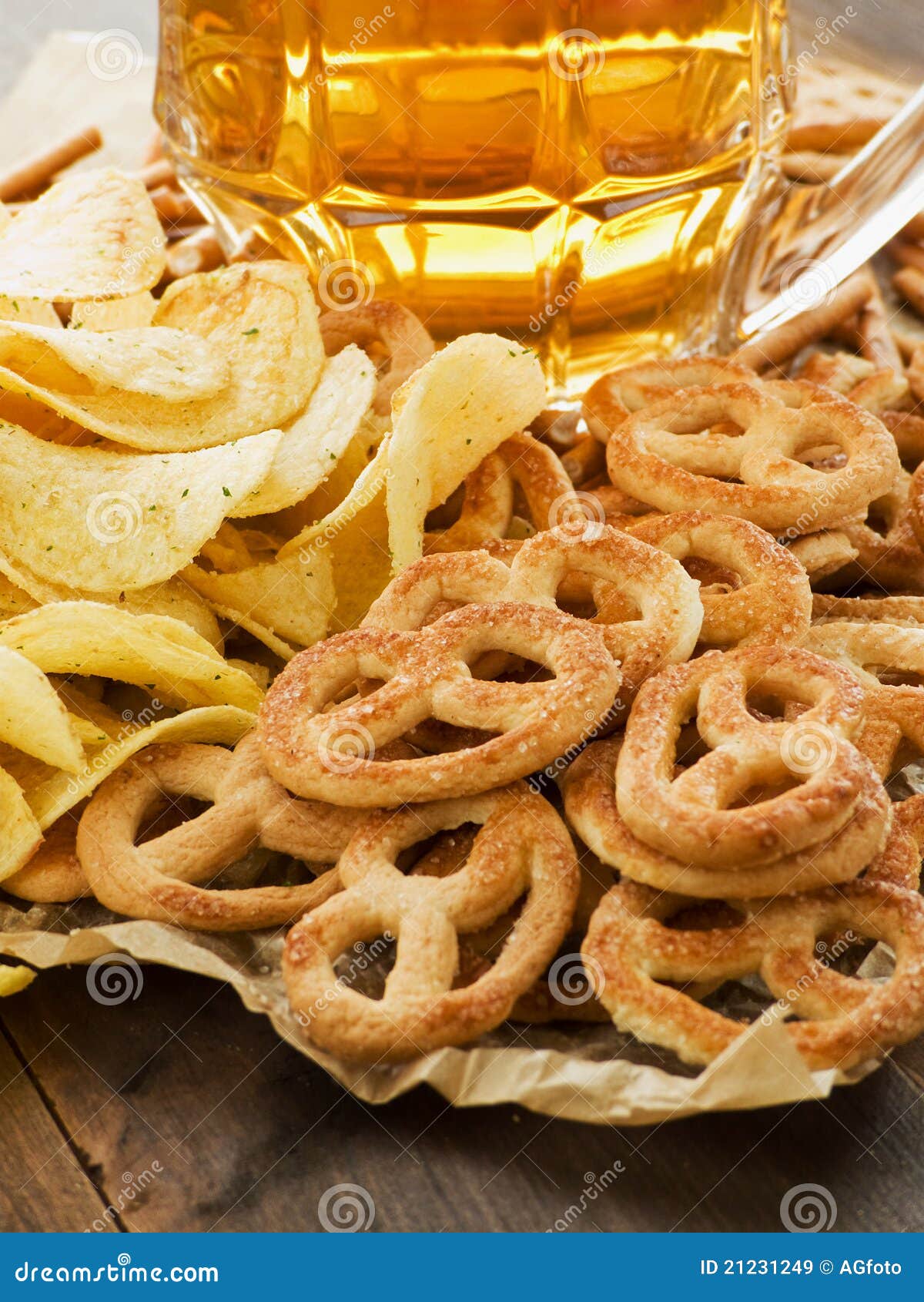 Beer and snacks stock image. Image of german, baked, oktoberfest - 21231249