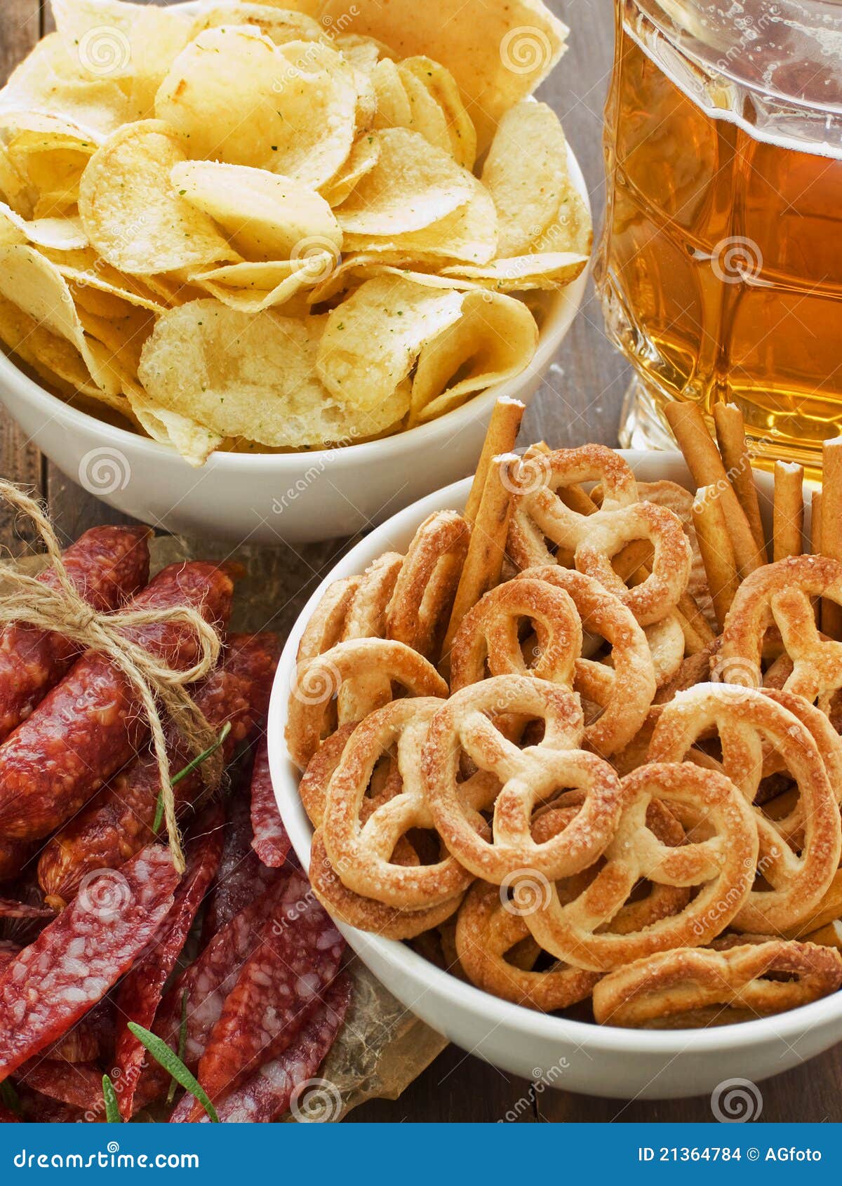 Beer and snacks stock photo. Image of beer, delicious - 21364784