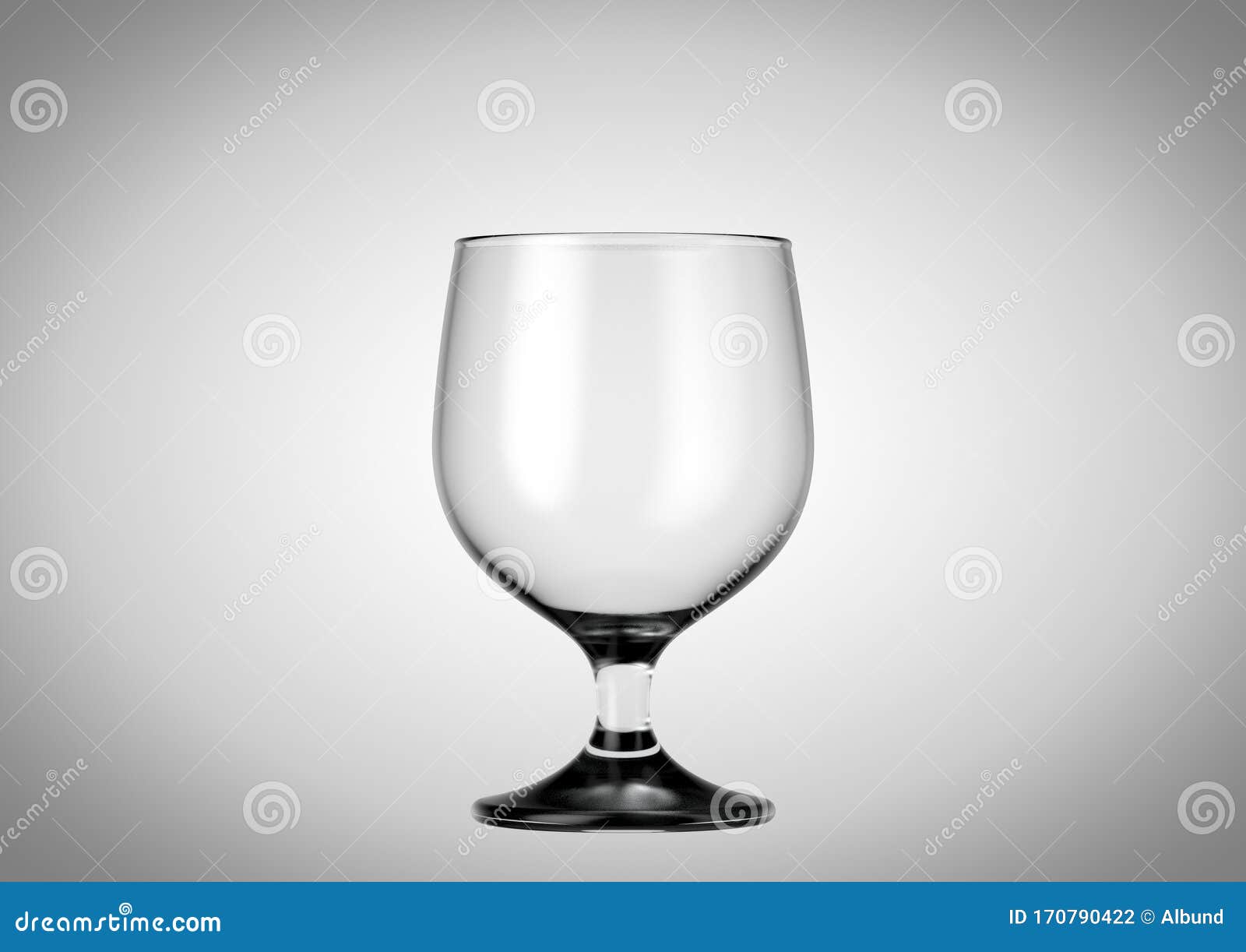 Empty Snifter Glass Icon On White Background. Simple, Line, Silhouette ...