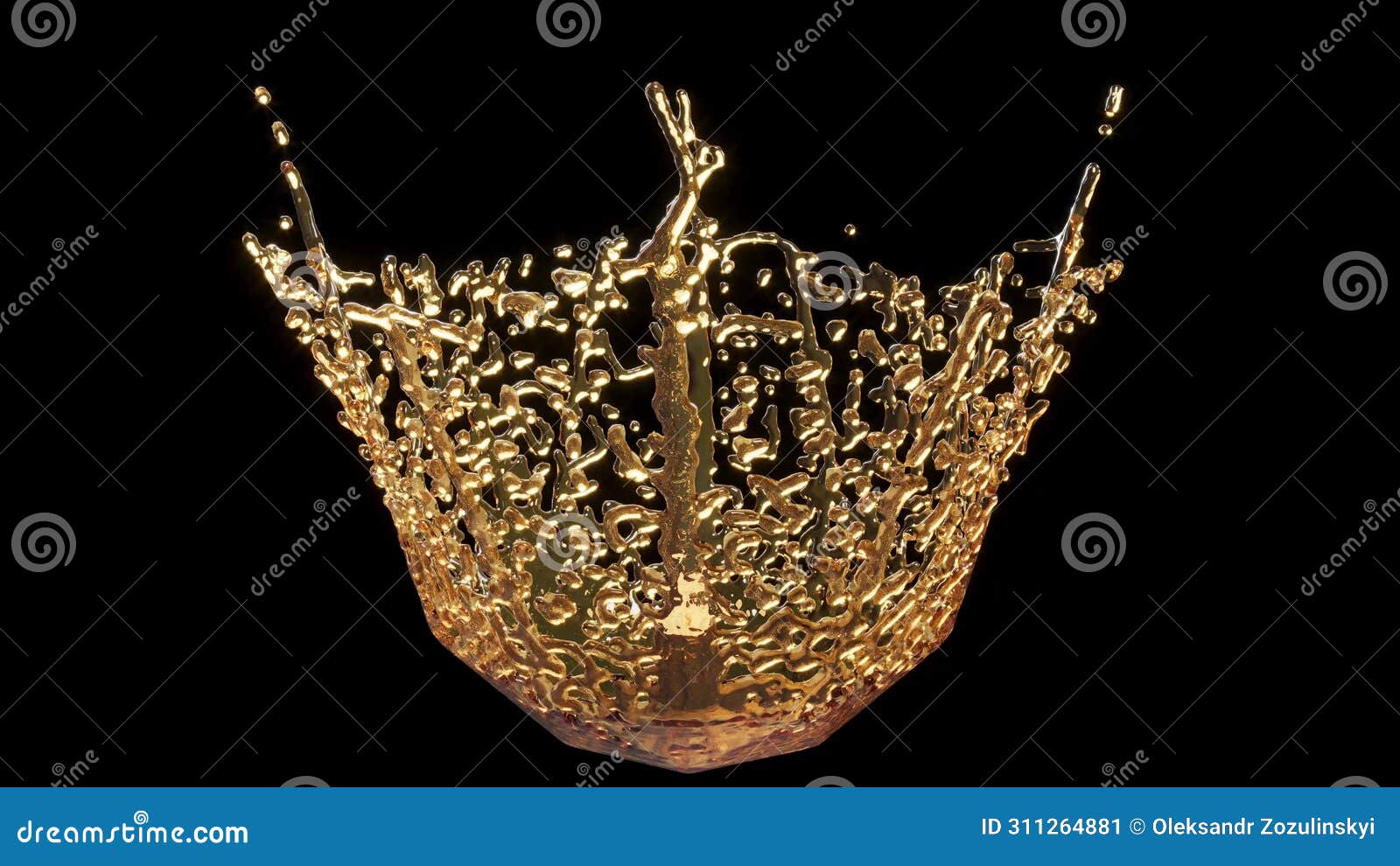 Beer Splash Drop Rotate on Black 3d Stock Illustration - Illustration ...