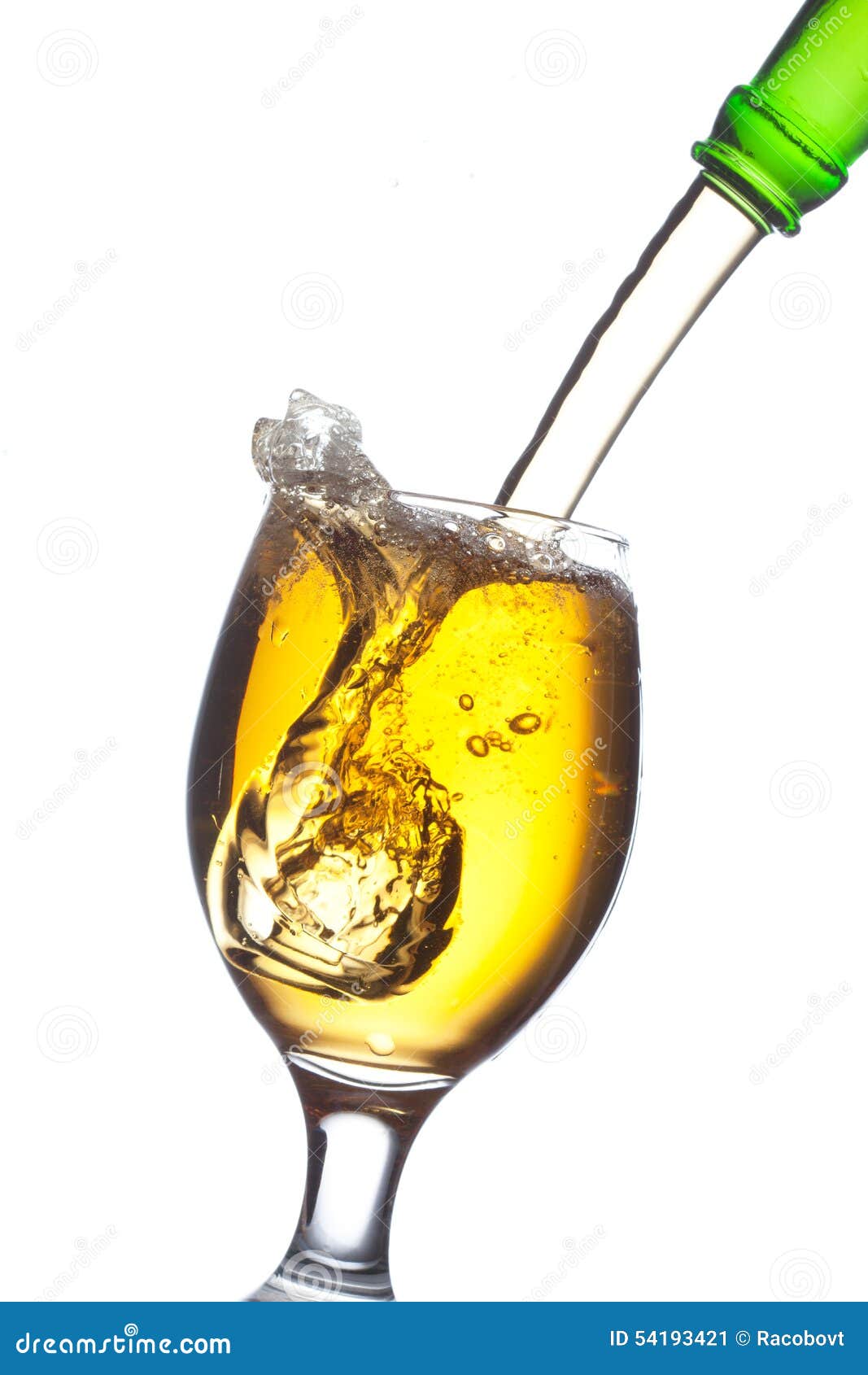 Beer Splash in a Glass, Isolated Stock Image - Image of transparent ...