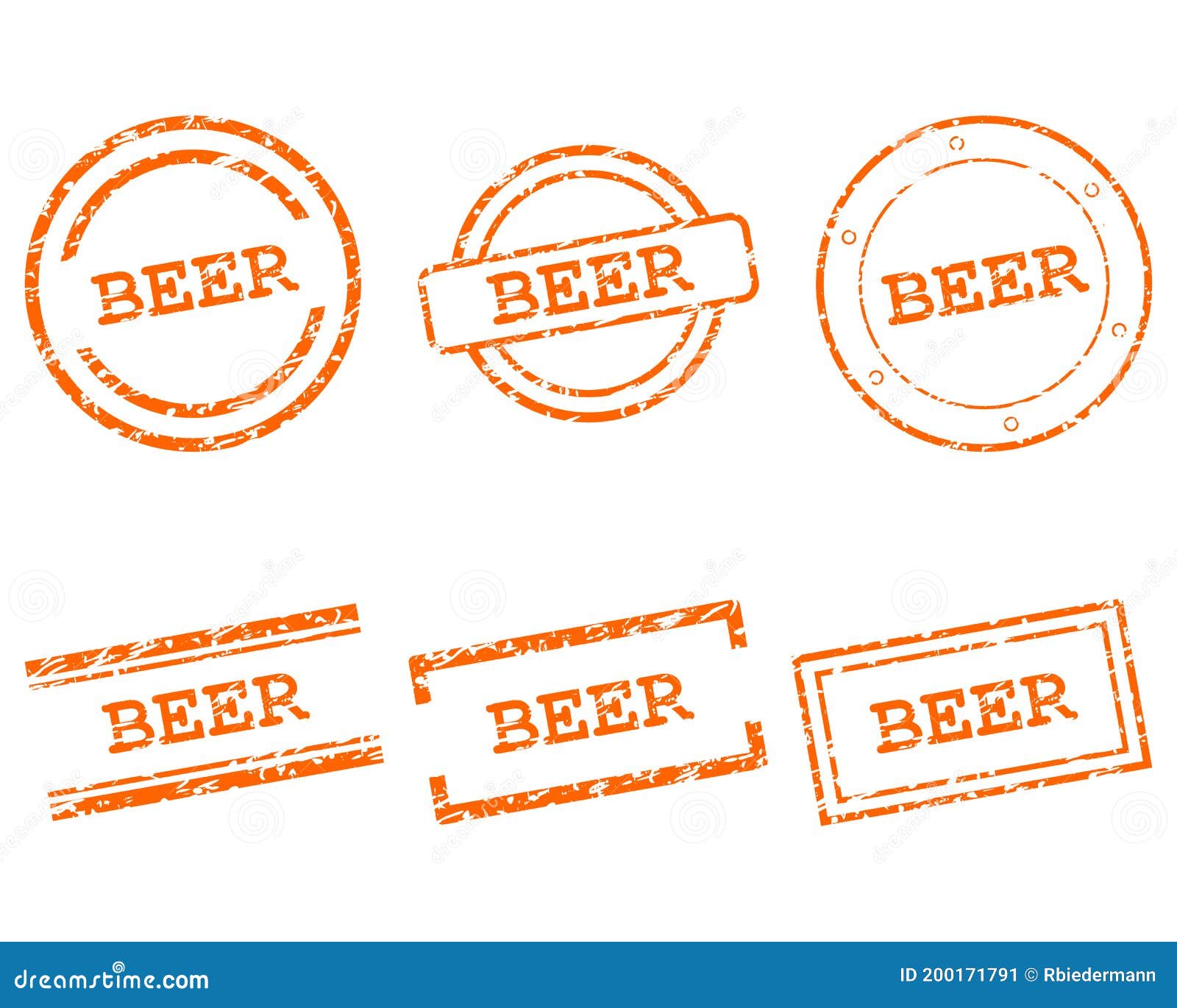 Beer stamps stock vector. Illustration of seal, shopping - 200171791