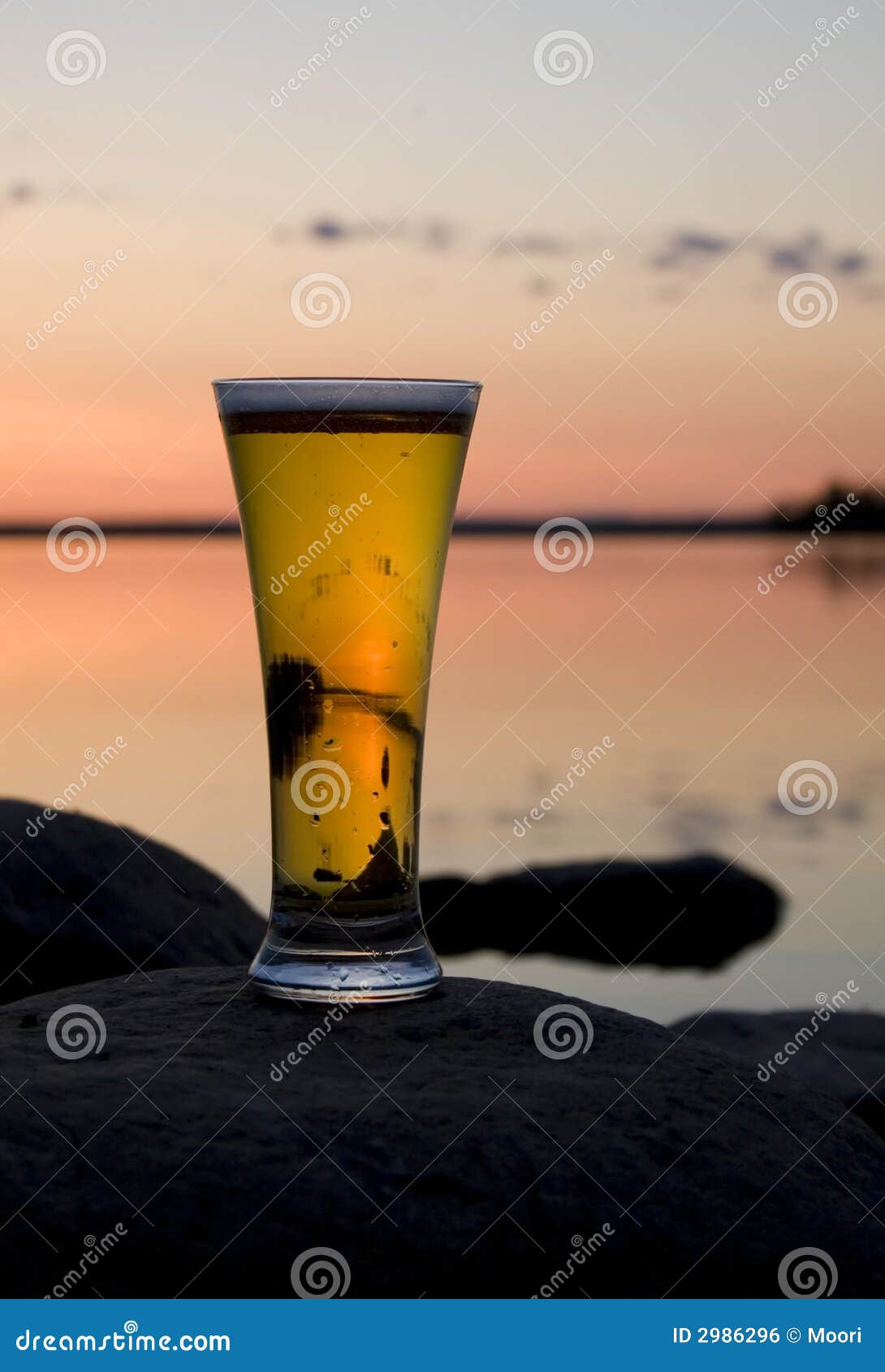 Beer in sunset stock photo. Image of cloud, reflection - 2986296
