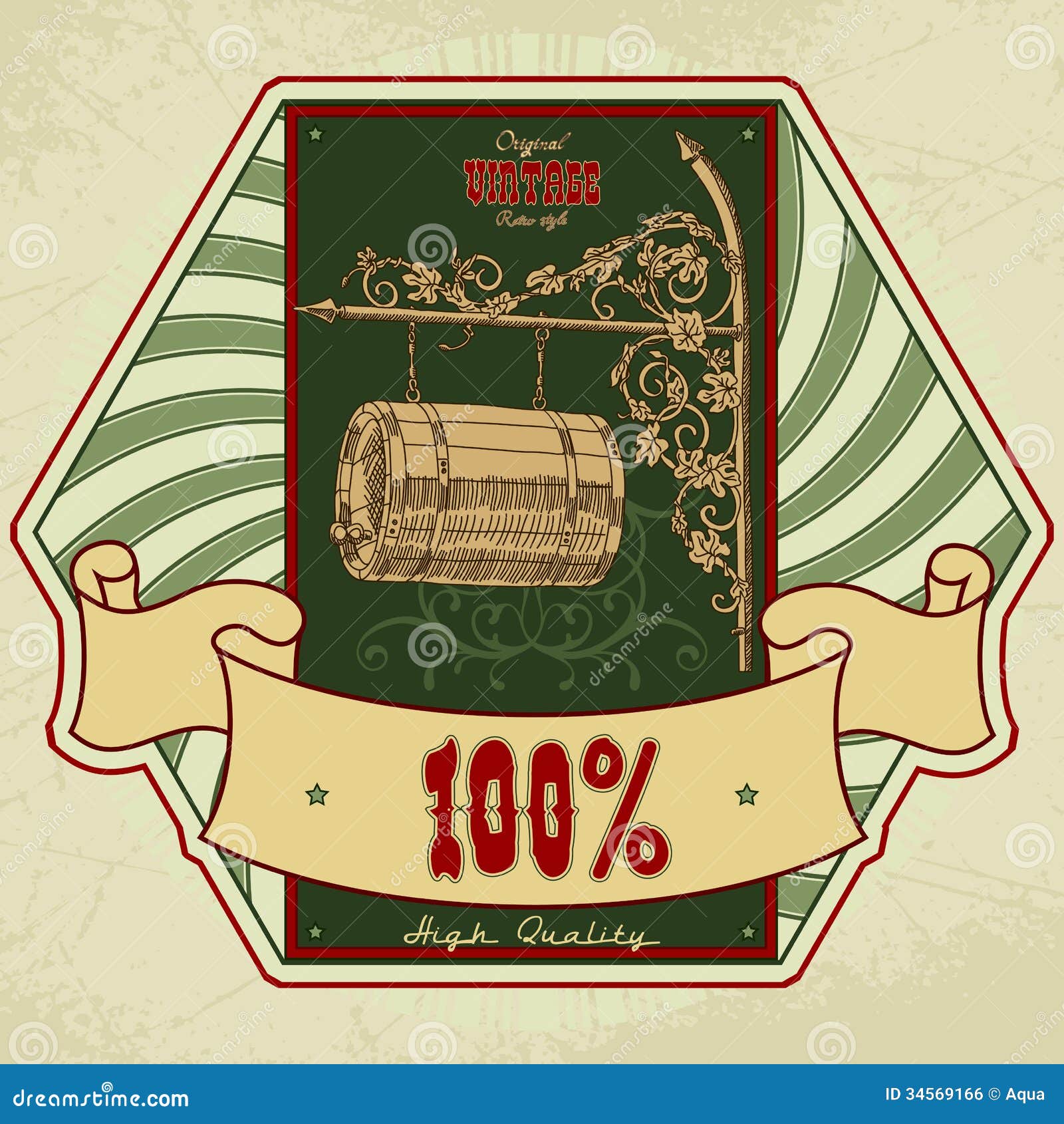 Original Beer Label And Baners Design With Ancient Roman Elements ...