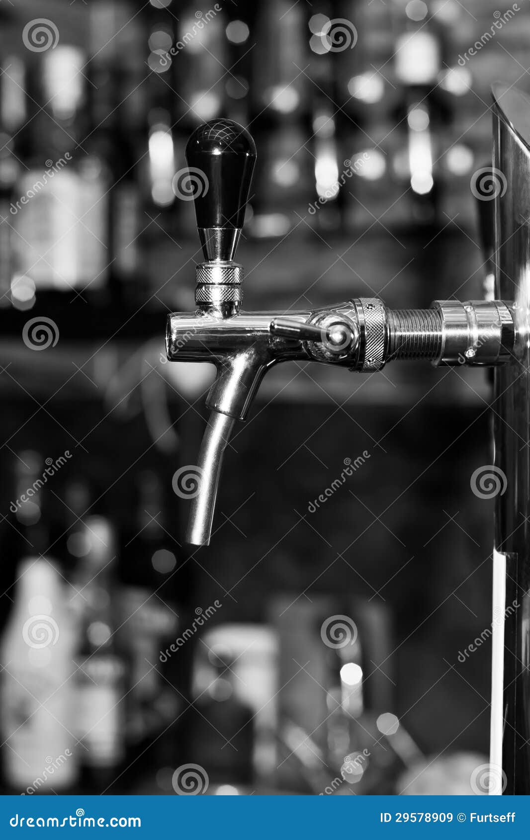 Beer tap stock image. Image of pour, alcohol, metal, pint - 29578909