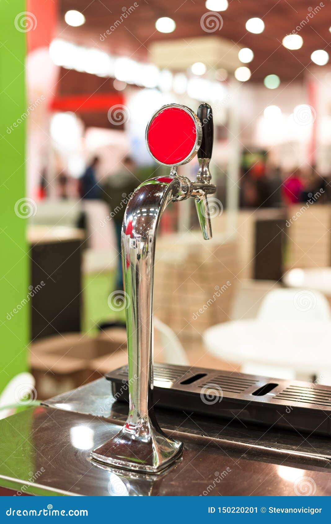 Beer tap in bar, mock up stock image. Image of closeup - 150220201