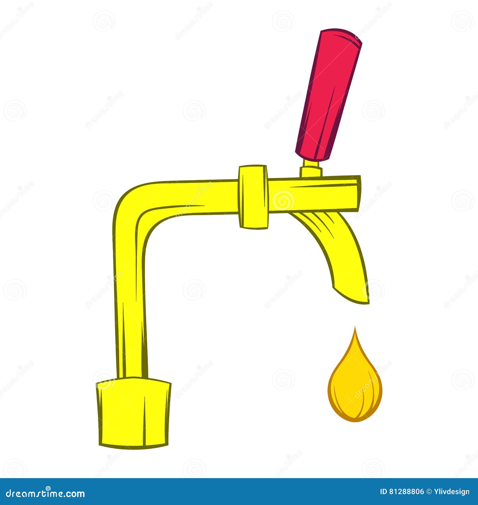 Beer Tap Icon, Cartoon Style Stock Vector - Illustration of cartoon ...