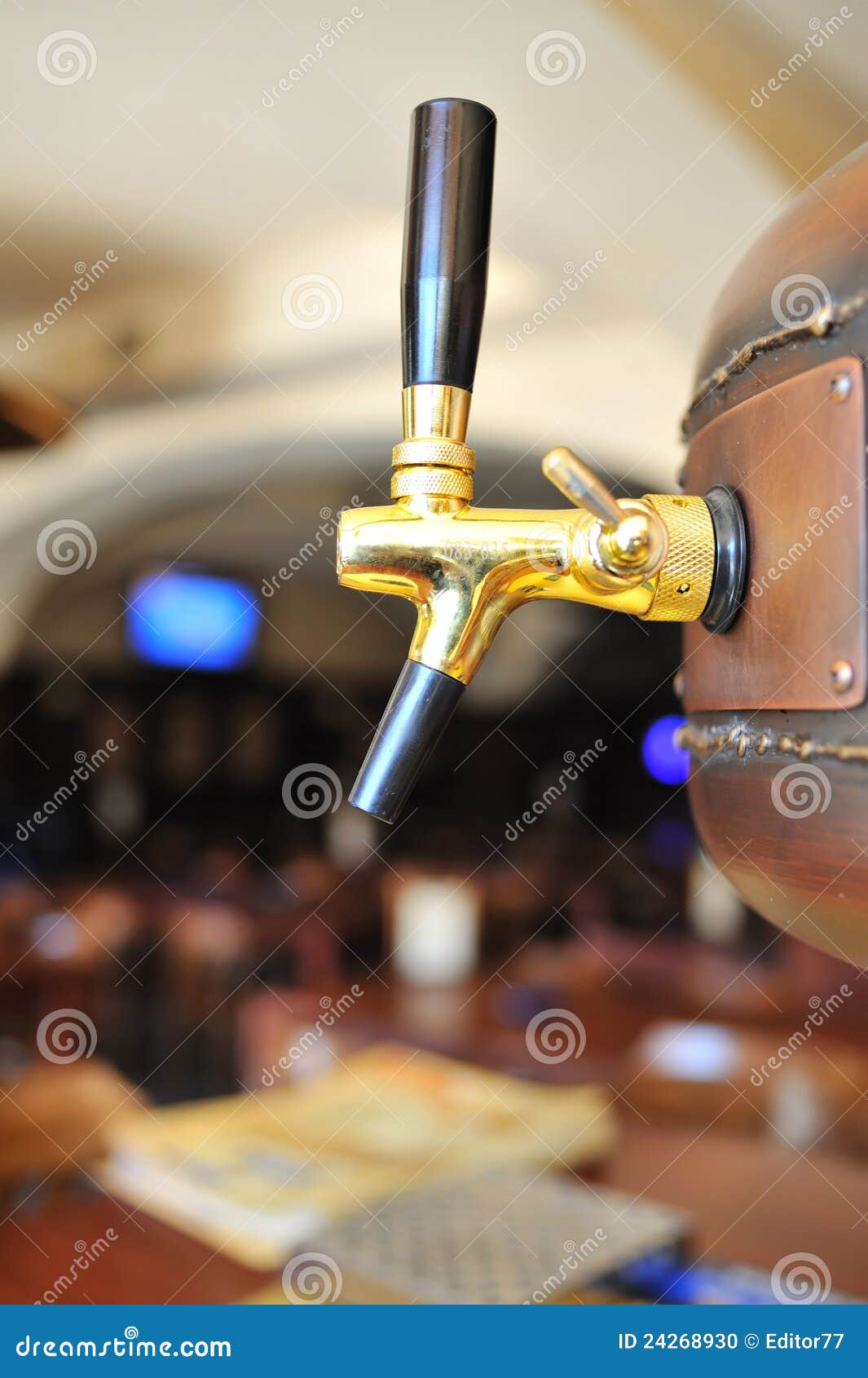 Beer tap inside tavern stock photo. Image of alcohol - 24268930