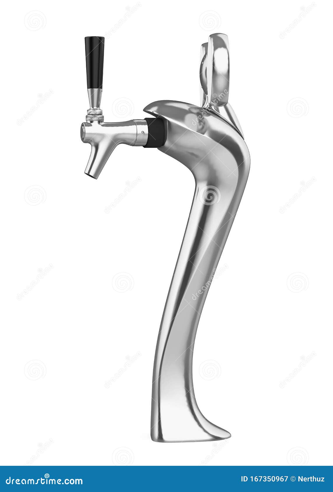 Beer Tap Isolated stock illustration. Illustration of draft - 167350967